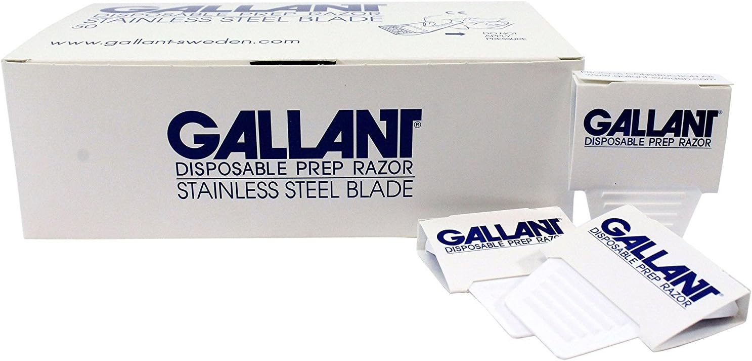 Amazon.com: Gallant Disposable Prep Razors - Box of 50 : Beauty ...