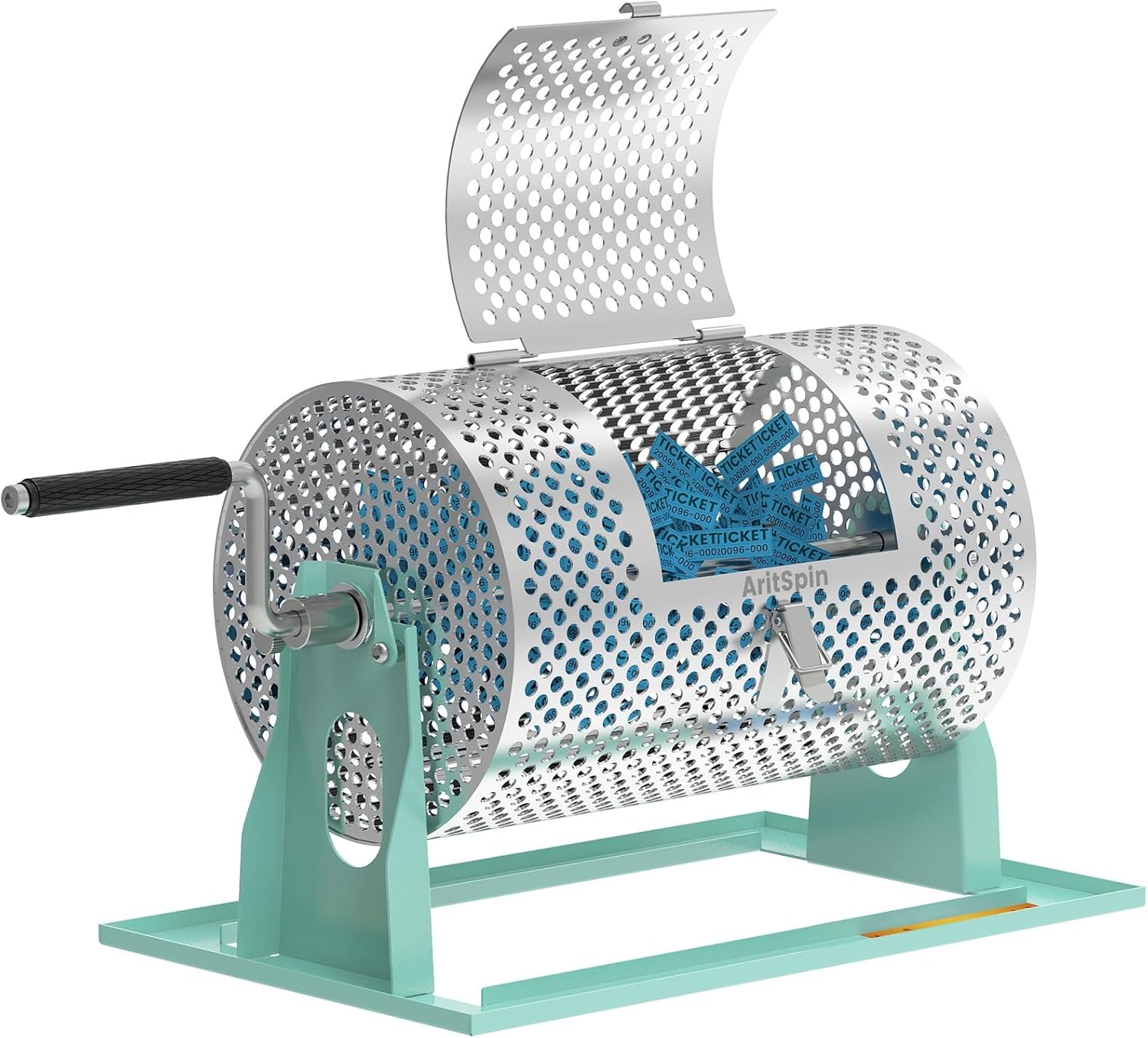 Amazon.com : Raffle Drum, Upgraded Raffle Ticket Spinner Drum with Ball ...