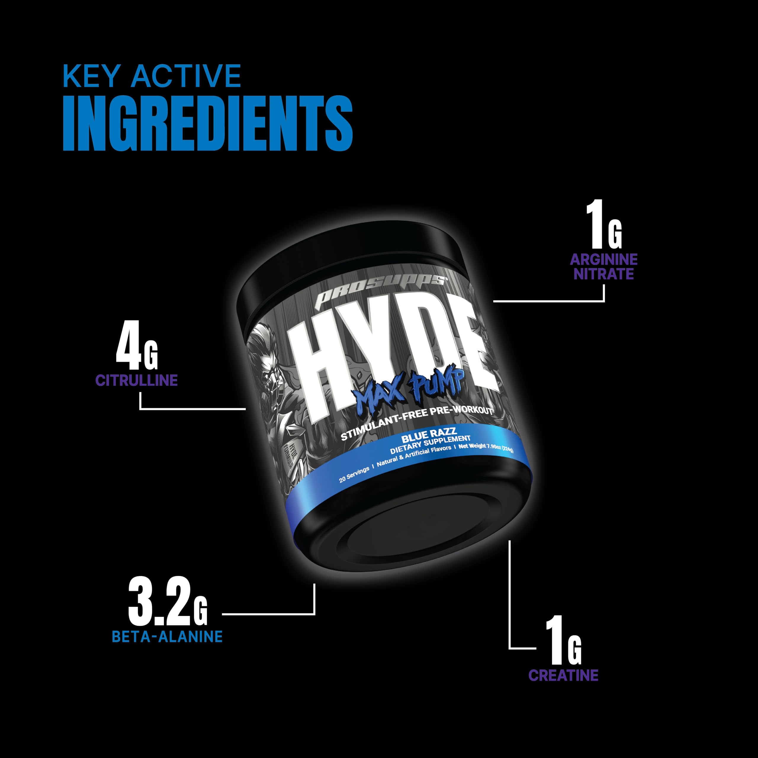Snapklik.com : PROSUPPS Hyde Max Pump Pre Workout For Men And Women ...