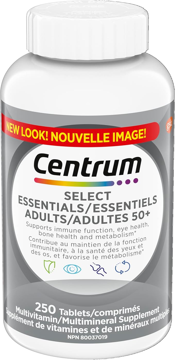 Centrum Adult Select Essentials Mulitvitamins/Minerals Supplement for ...