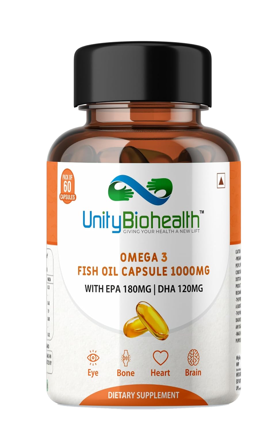 UNITY BIOHEALTH Omega 3 Fish Oil Capsule for Joints, Heart & Brain ...