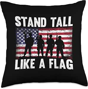 Amazon.com: Stand Tall Like A Flag Tees American soldiers US Stand Tall ...