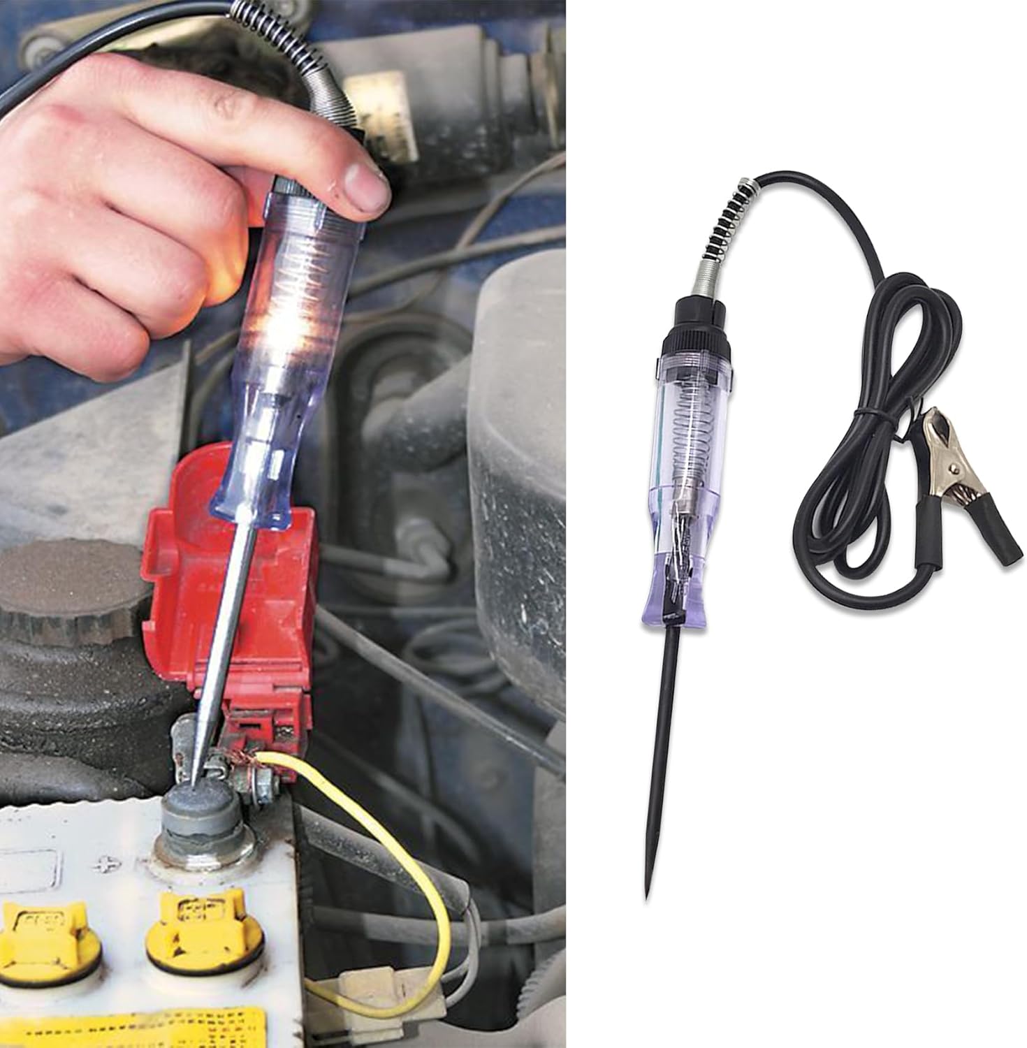 Amazon.com: HEVLE Test Light Automotive, Circuit Tester, Heavy Duty ...