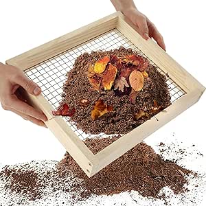 Wood Sifter, Garden Soil Sifter, Dirt Sifter, Lightweight Compost ...