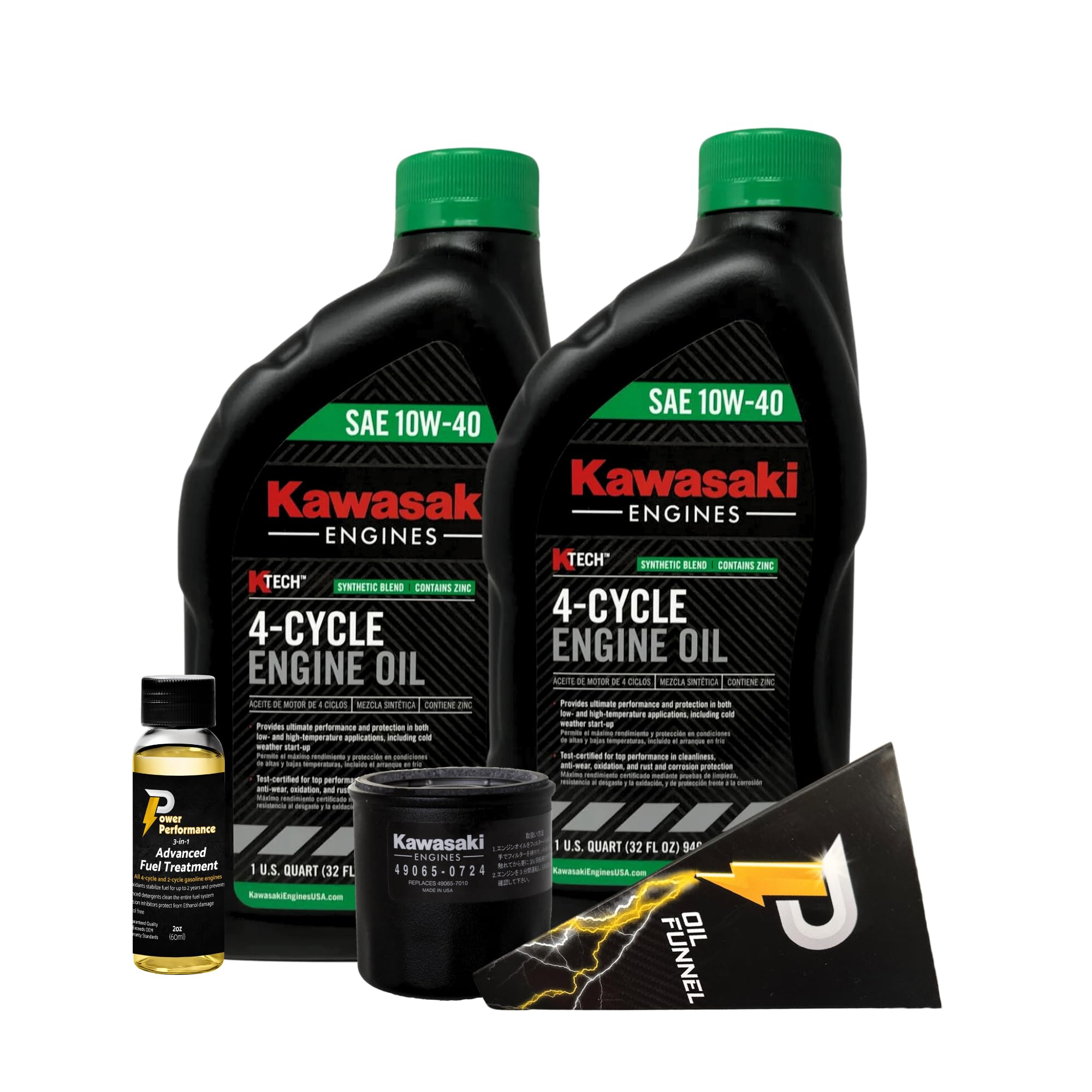 Oil Change Kit With Filter 49065-0724 And 10w40 Oil Kawasaki Oil Change ...