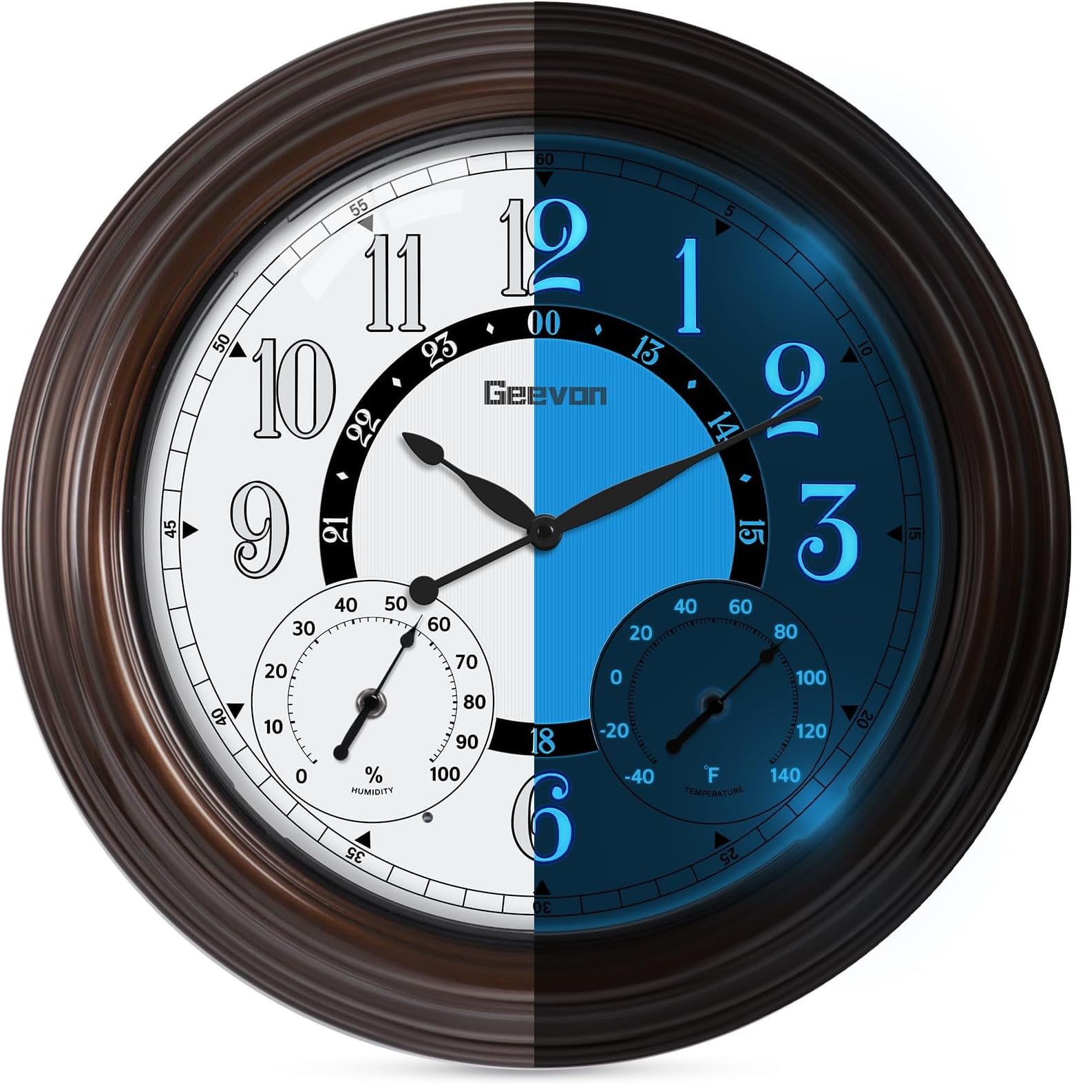 Amazon.com: Bulova C3392 Outdoor Lighted Patio Clock | Weather ...