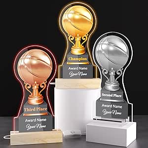 Amazon.com : Personalized Custom Acrylic Trophies, Customisable ...