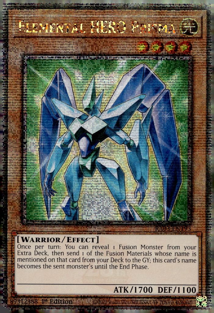 Amazon.com: Elemental Hero Prisma (Quarter Century Secret Rare) - RA03 ...