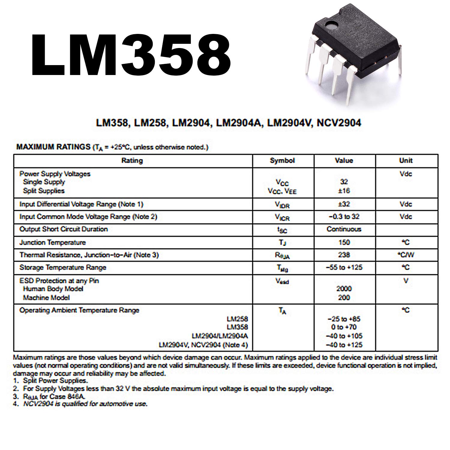 Pack of 100 LM358N Dual Operational Amplifiers in Nepal at NPR 2156 ...
