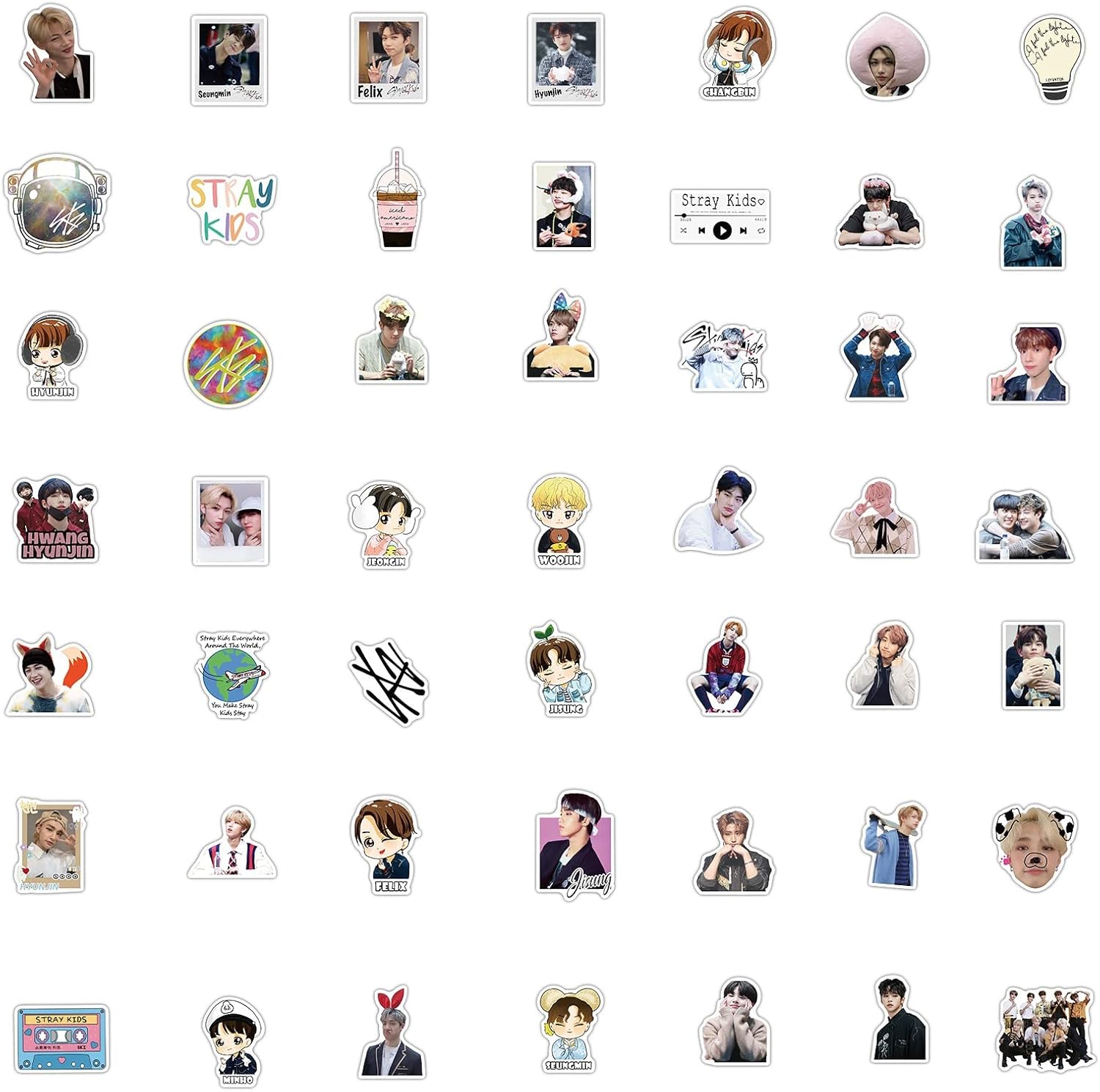 Buy Stray Kids Stickers 100PCS Kpop Idol Stickers Pack Vinyl Waterproof ...