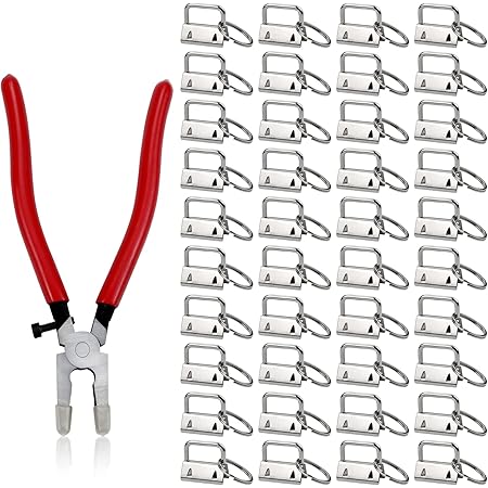 Amazon.com: 41 Sets Key Fob Hardware and Glass Running Pliers Tool, for ...