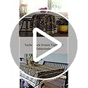 Amazon.com: Tache Rococo Elegant Ornate Black Green Paisley Dining ...