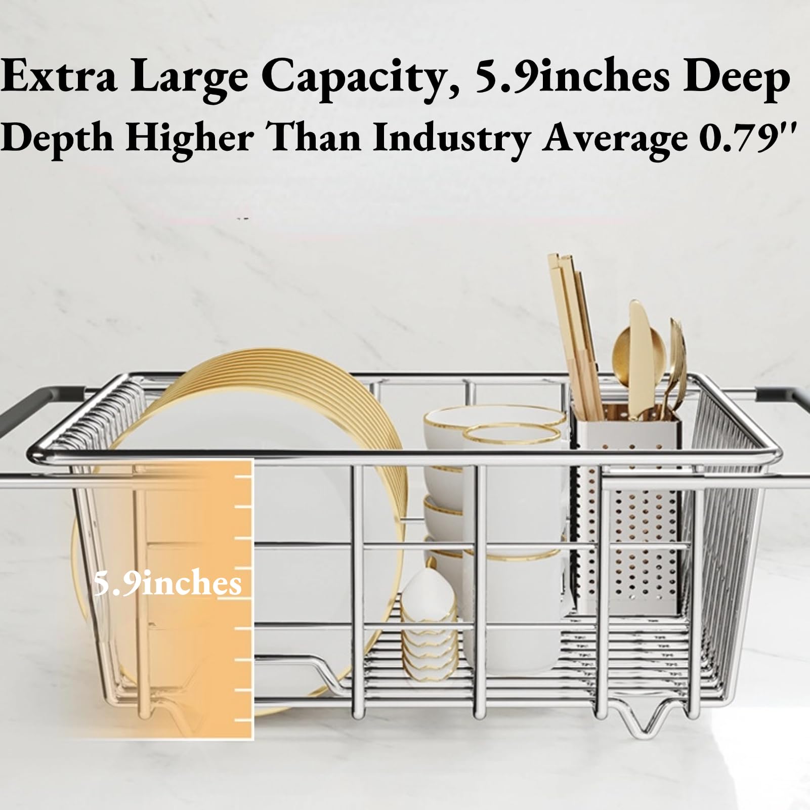 Snapklik.com : Sink Dish Drying Racks, Expandable Dish Dryer Racks ...