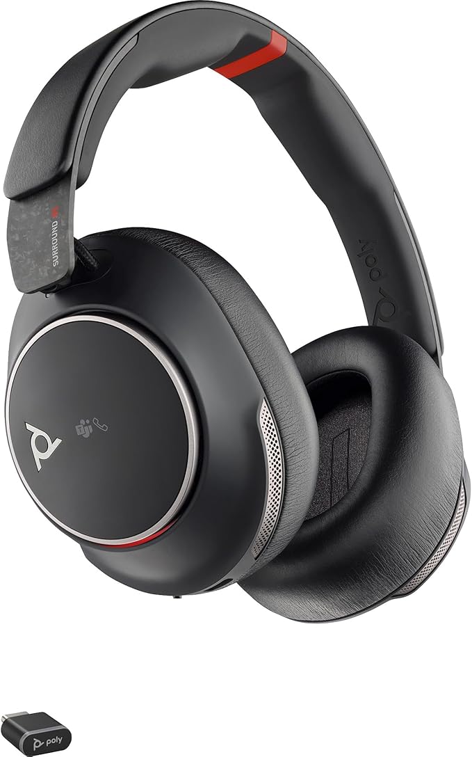 Amazon.com: HP Poly Voyager Surround 85 UC Headset - Microsoft Teams ...