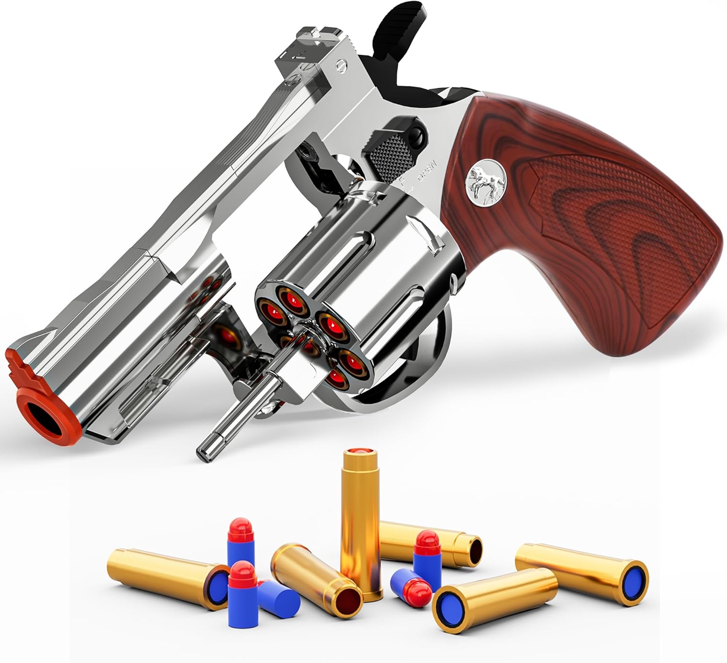Amazon.com: Toy Gun-Soft Bullet Western Cowboy Prop Revolver Gun ...