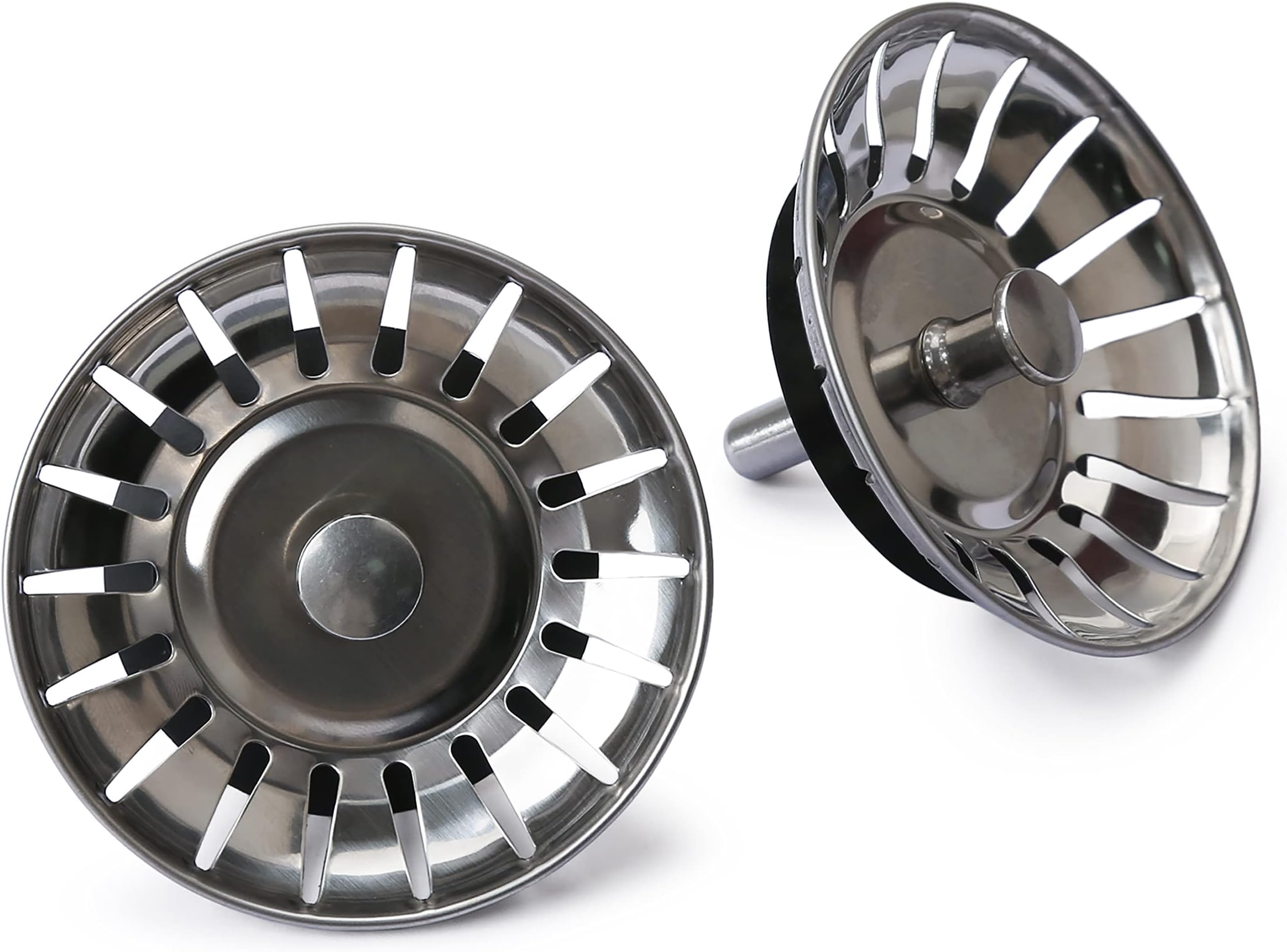 1BAZAR Kitchen Sink Strainer Plug - Stainless Steel Pop up Bathroom ...