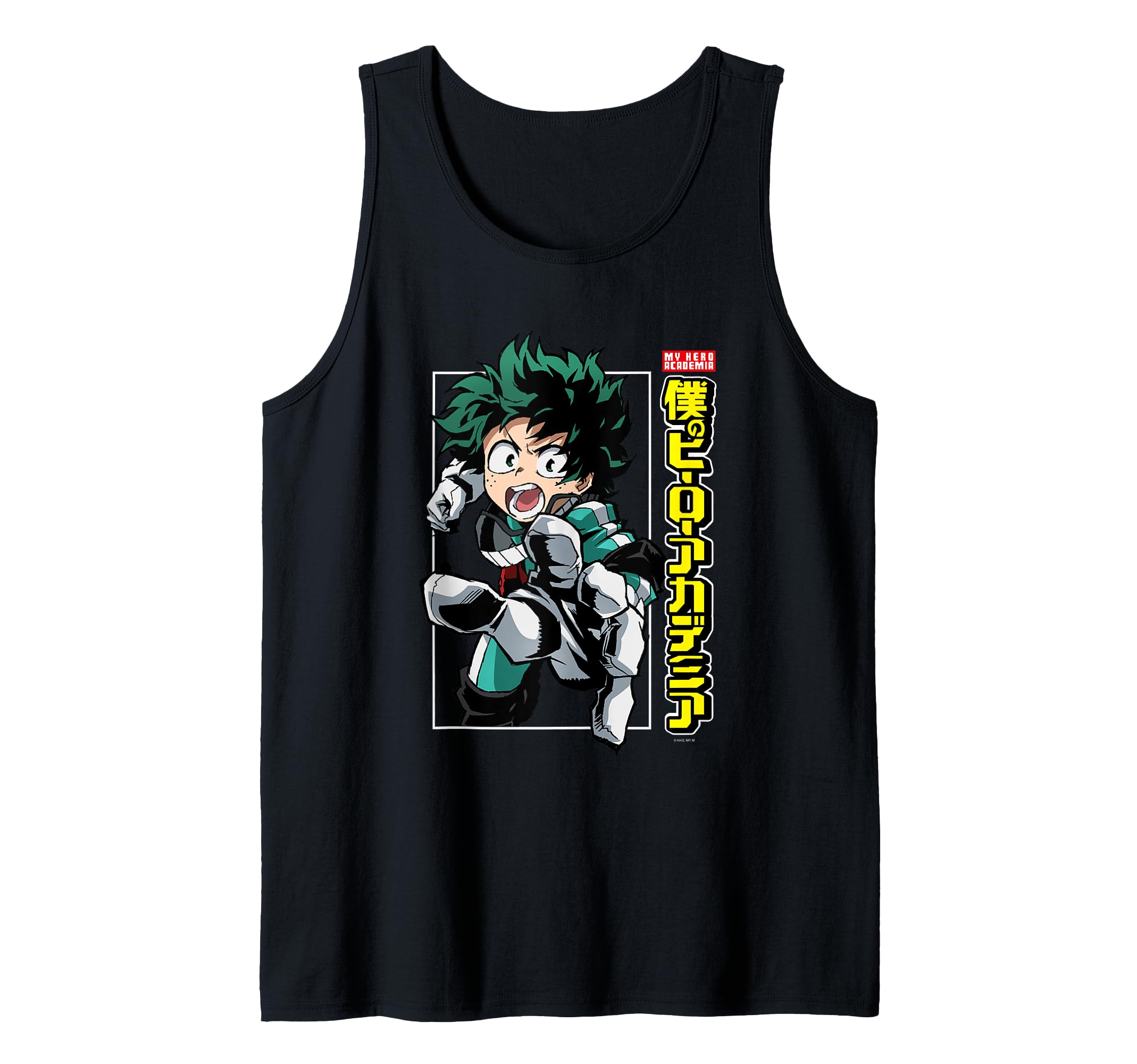 Amazon.com: My Hero Academia Deku Posing With Logo Tank Top : Clothing ...