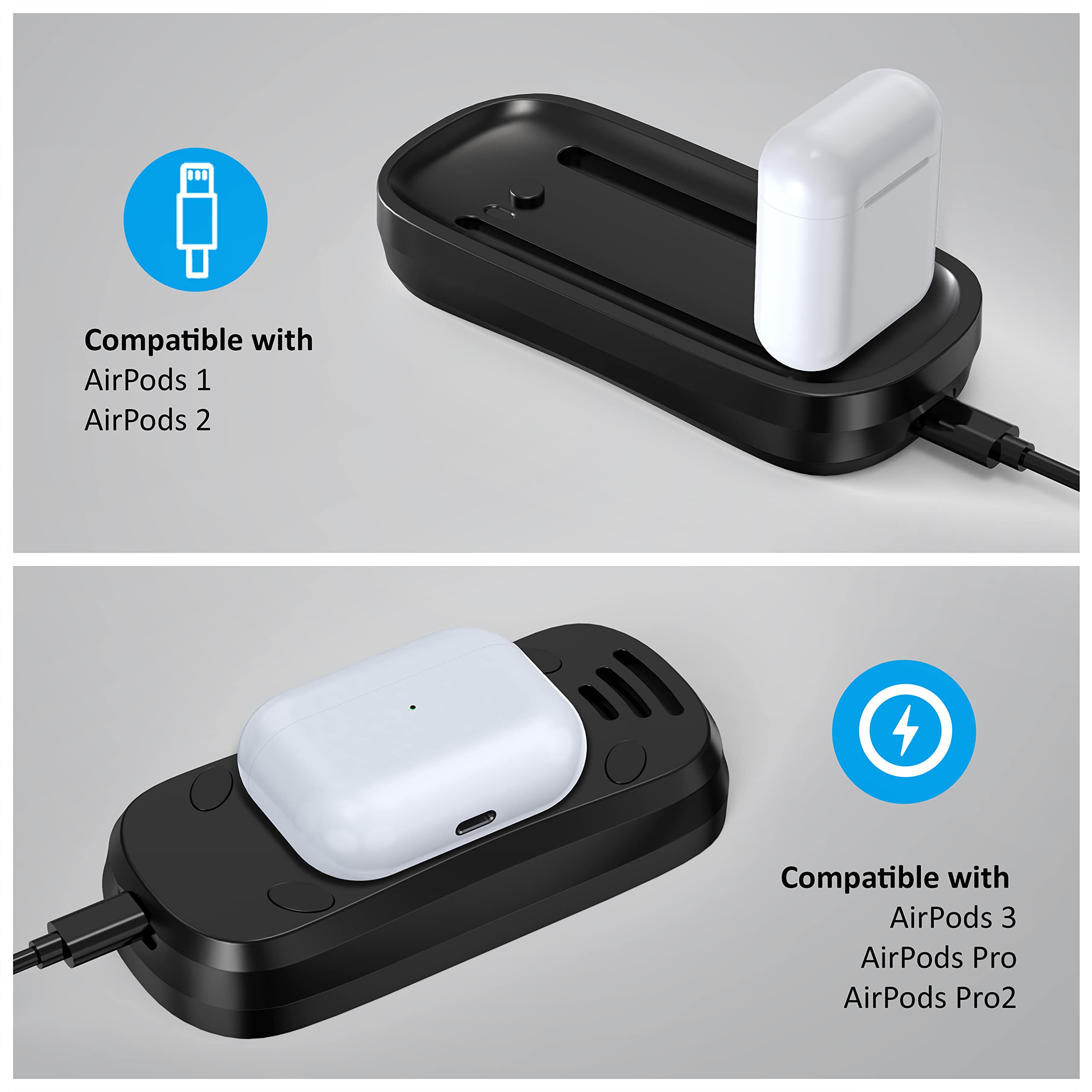 Snapklik.com : Wireless Charging Station For Magic Mouse 2, QI Mobile ...