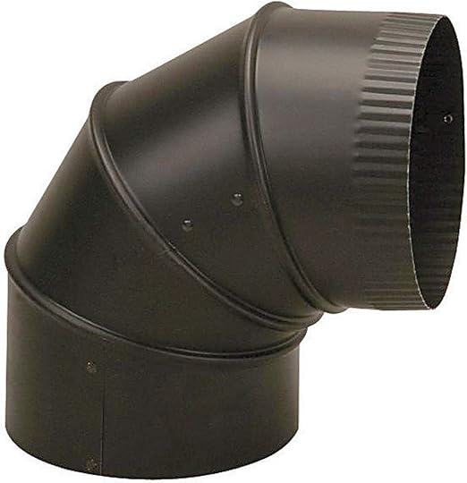 Imperial Manufacturing Elbow 4" Dia. Black 28 Ga - Pipe Fittings ...