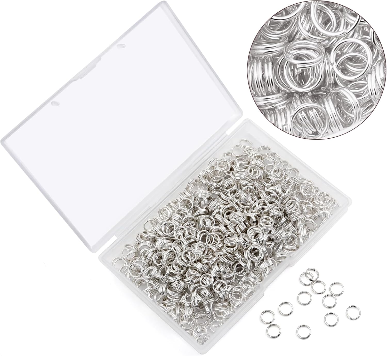 Amazon.com: Chuyau 700Pcs Split Rings,Double Loop Jump Ring Sets Split ...