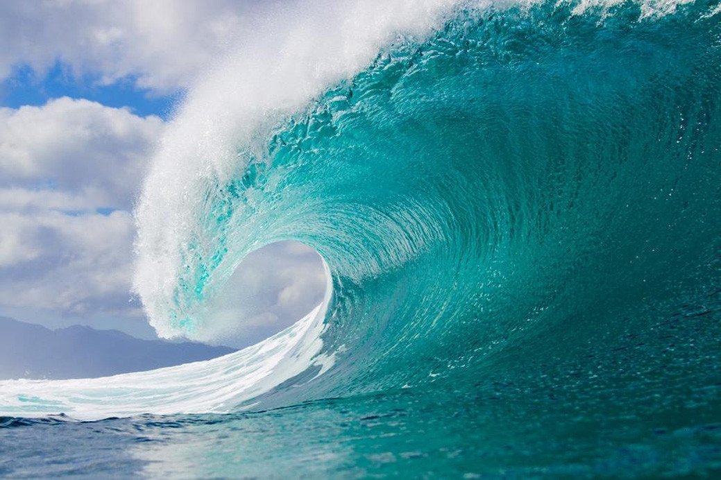 Amazon.com: NewBrightBase Surfing Big Wave Fabric Cloth Rolled Wall ...