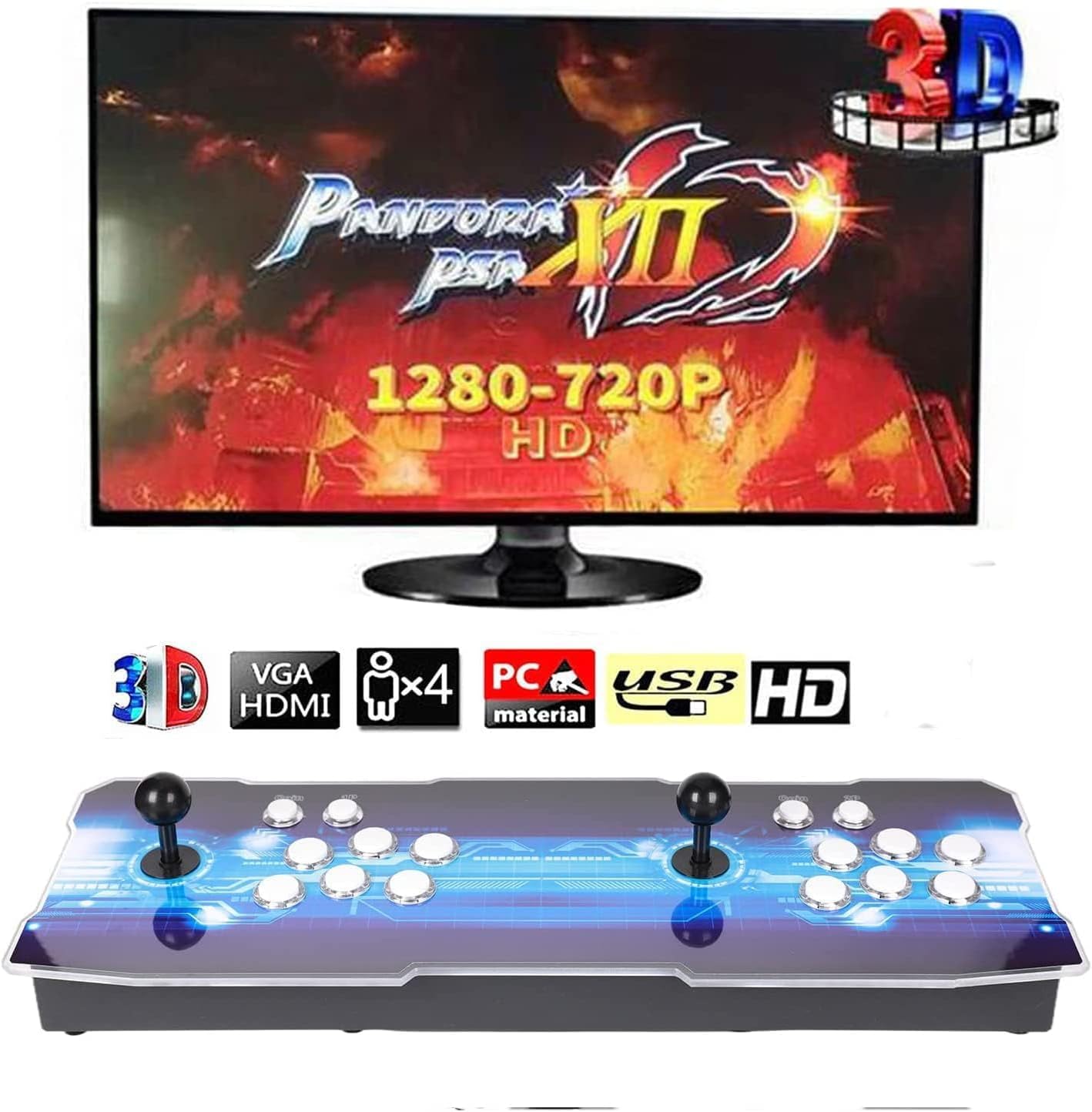 【28890 Games in 1 】Classic 3D Arcade Game Console, Pandora's Box Retro ...