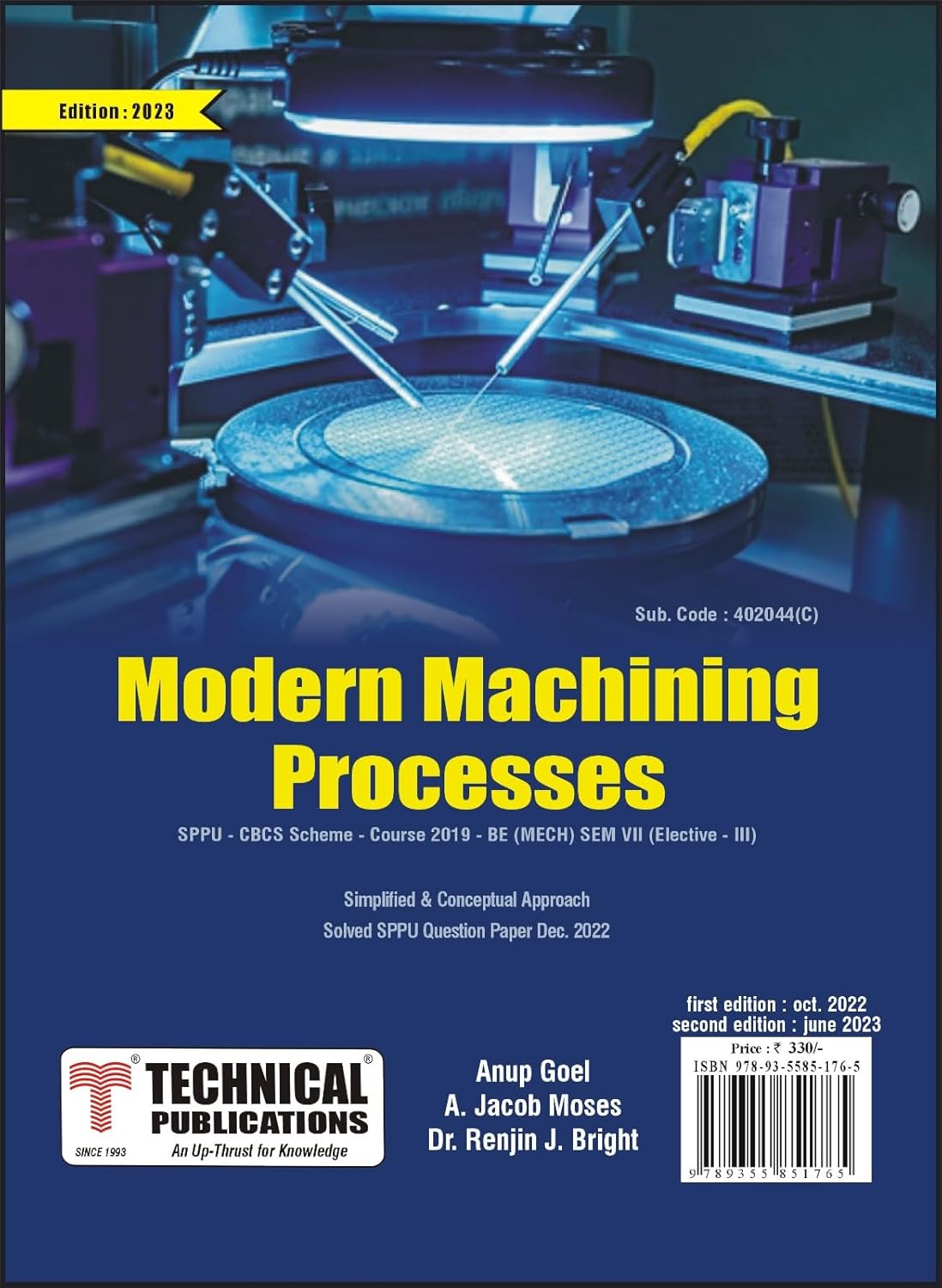 Amazon.in: Buy Modern Machining Processes for SPPU 19 Course (BE - SEM ...