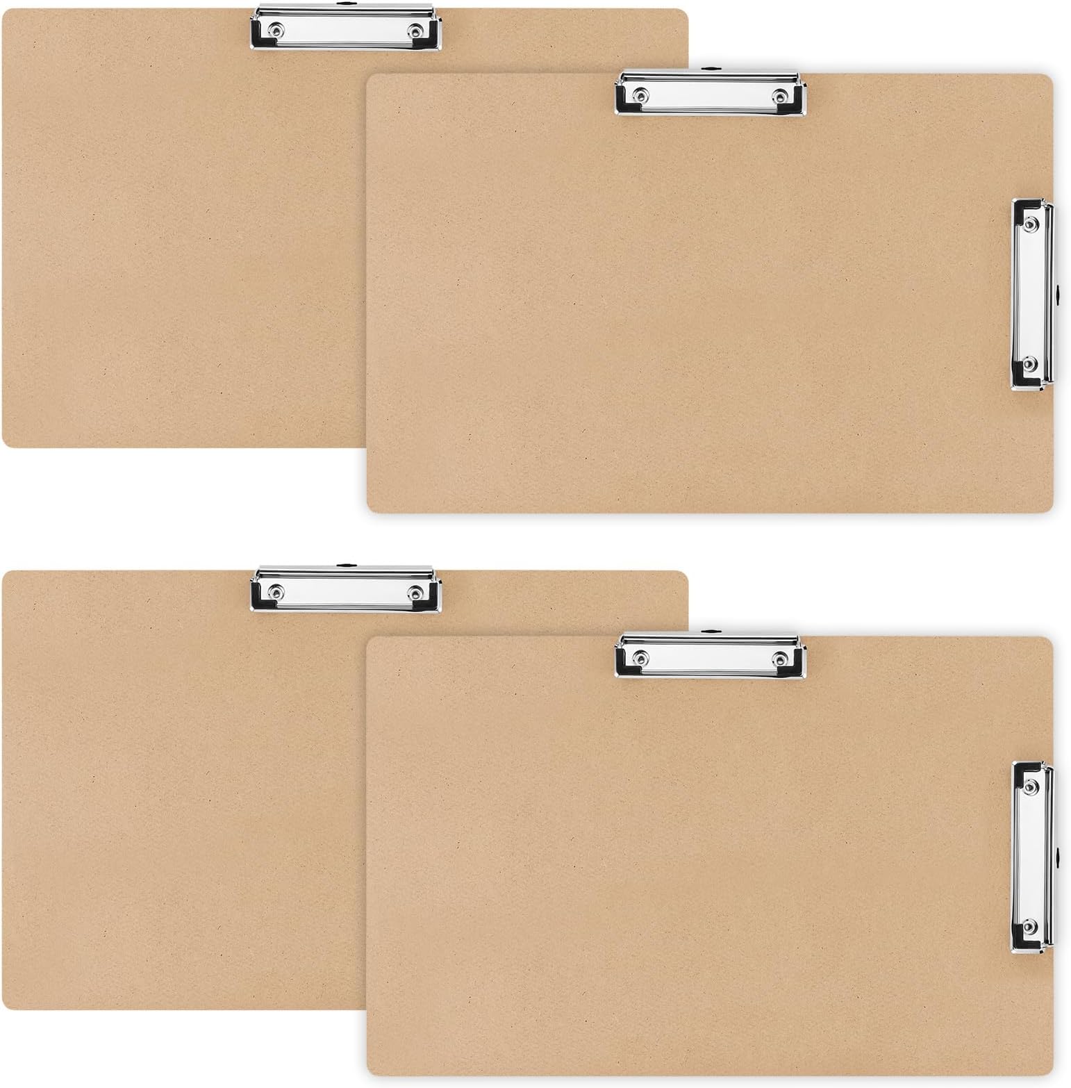 Amazon.com : Henoyso 4 Pcs Clipboard Wooden Lap Board with Low Profile ...
