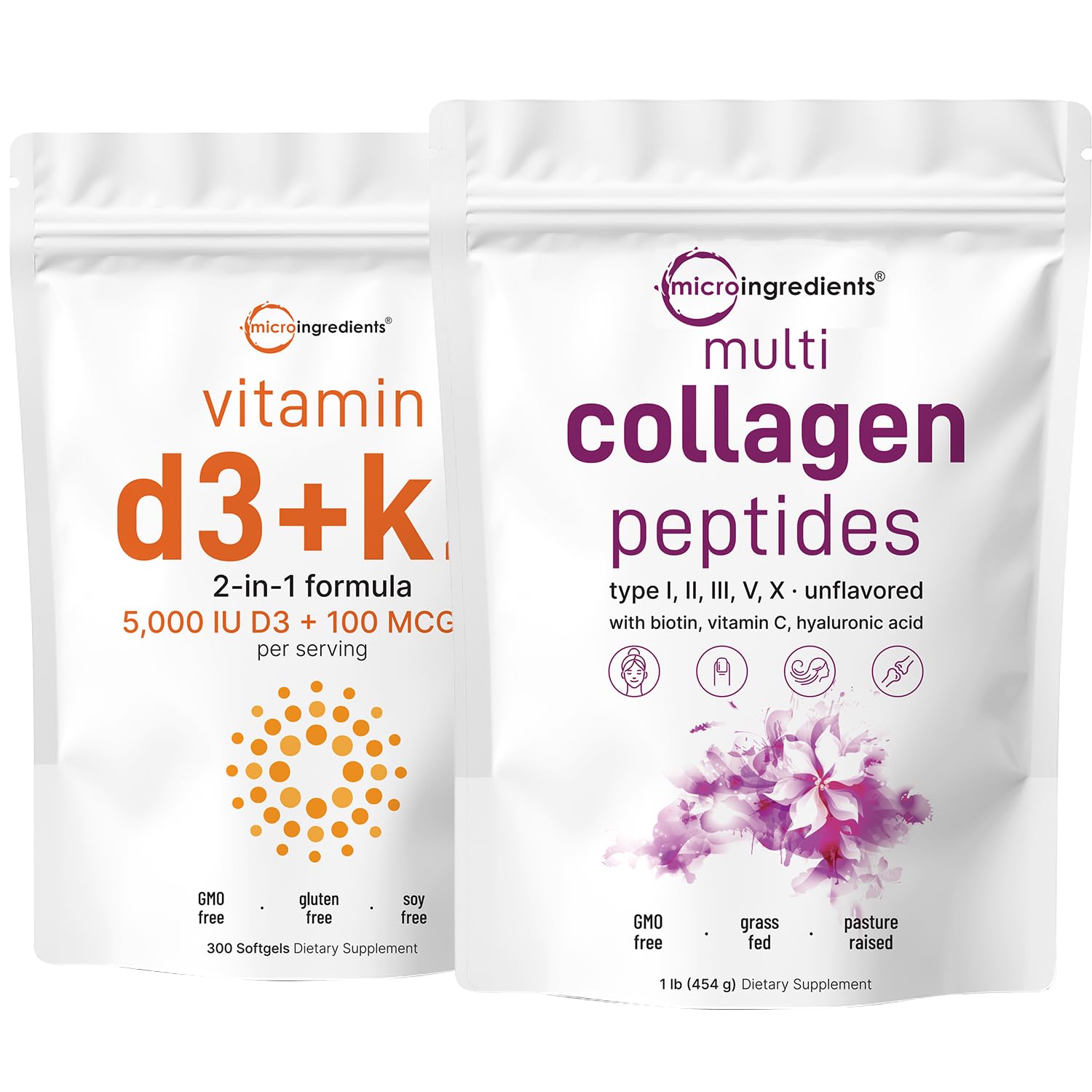 Amazon.com: Micro Ingredients Multi Collagen Protein Powder 16oz ...