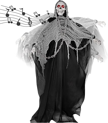 Amazon.com: Thuodo Halloween Outdoor Decorations,74'' Standing Skull ...