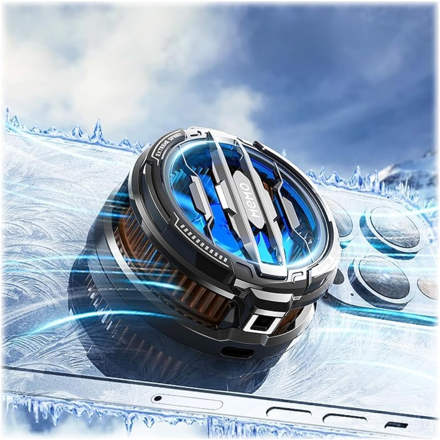 MEMO CX07 Magnetic Cooler Fan 15W Instant Heatdissipation Phone Cooler ...
