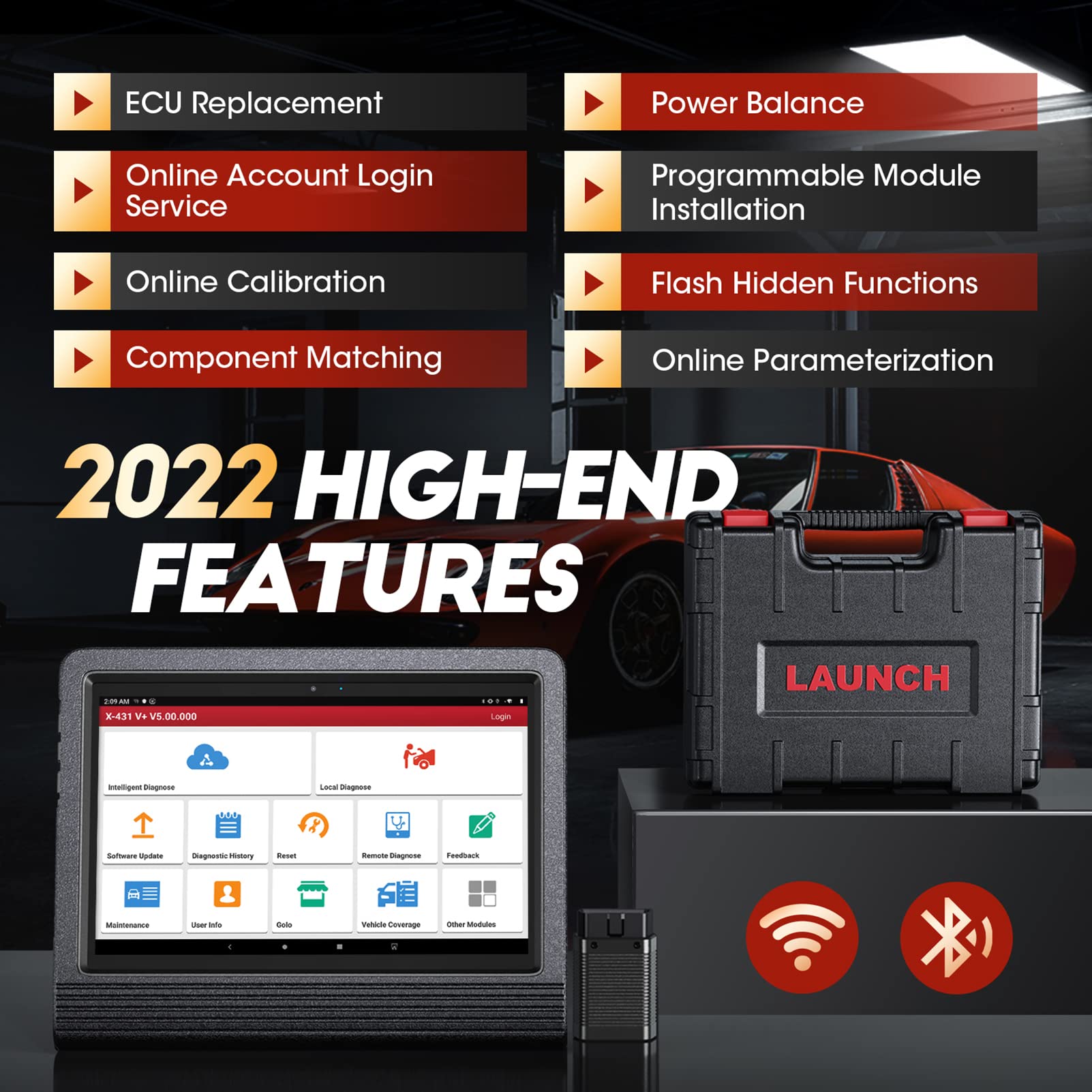 Buy Launch X431 V+ (Upgraded Version Of X431 V Pro) Bi-Directional ...