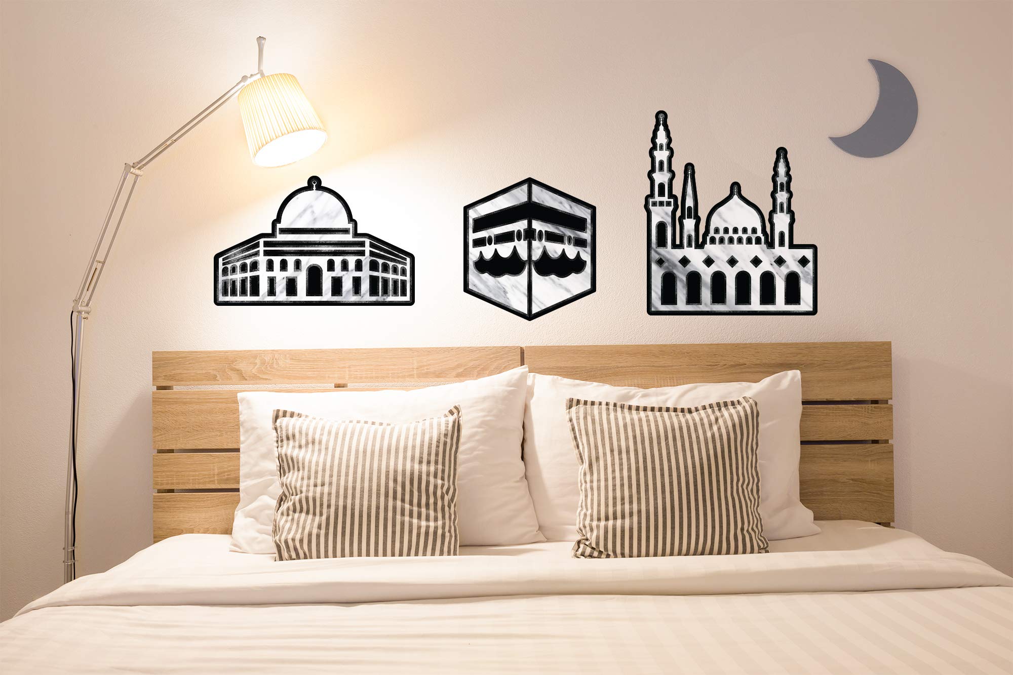 Glownoor Islamic Wall Art Decal Vinyl Stickers Kaaba Mecca Madina ...