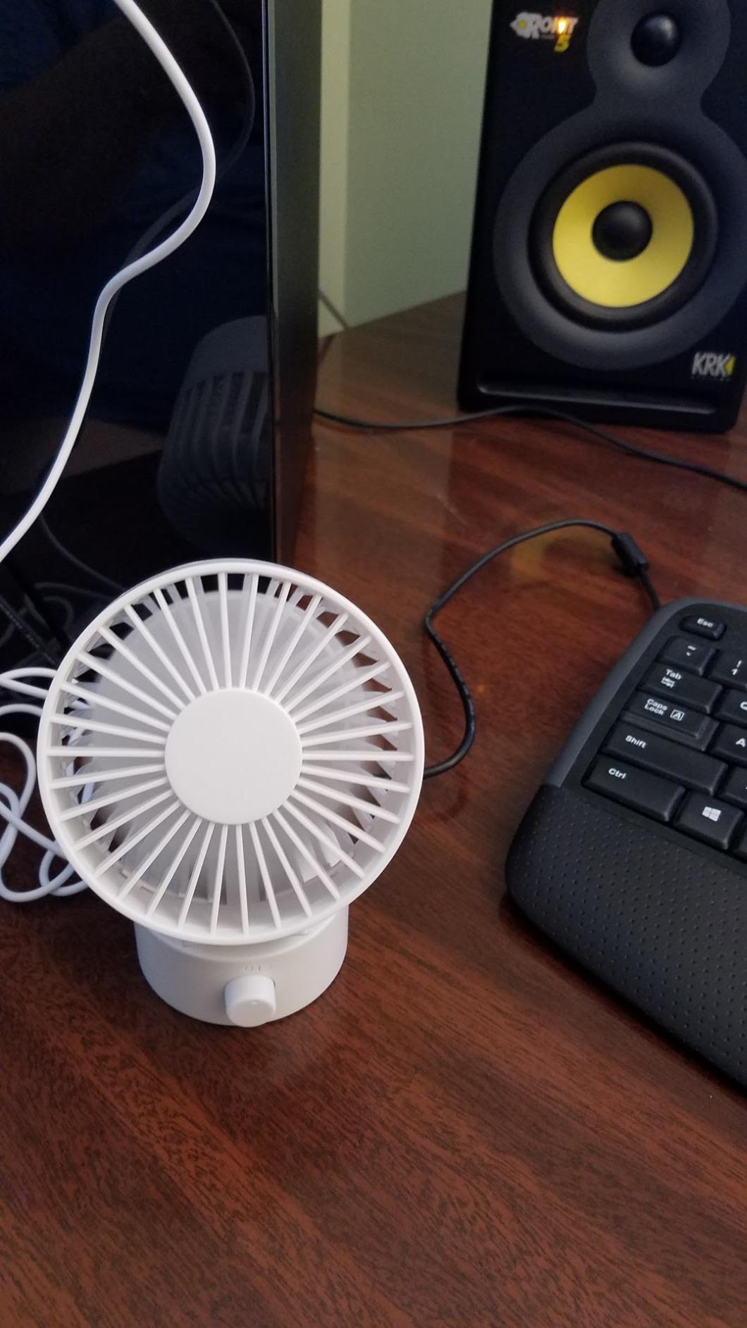 Amazon.com: Desk Noiseless USB Fan with Updated Strong Airflow, 2 ...
