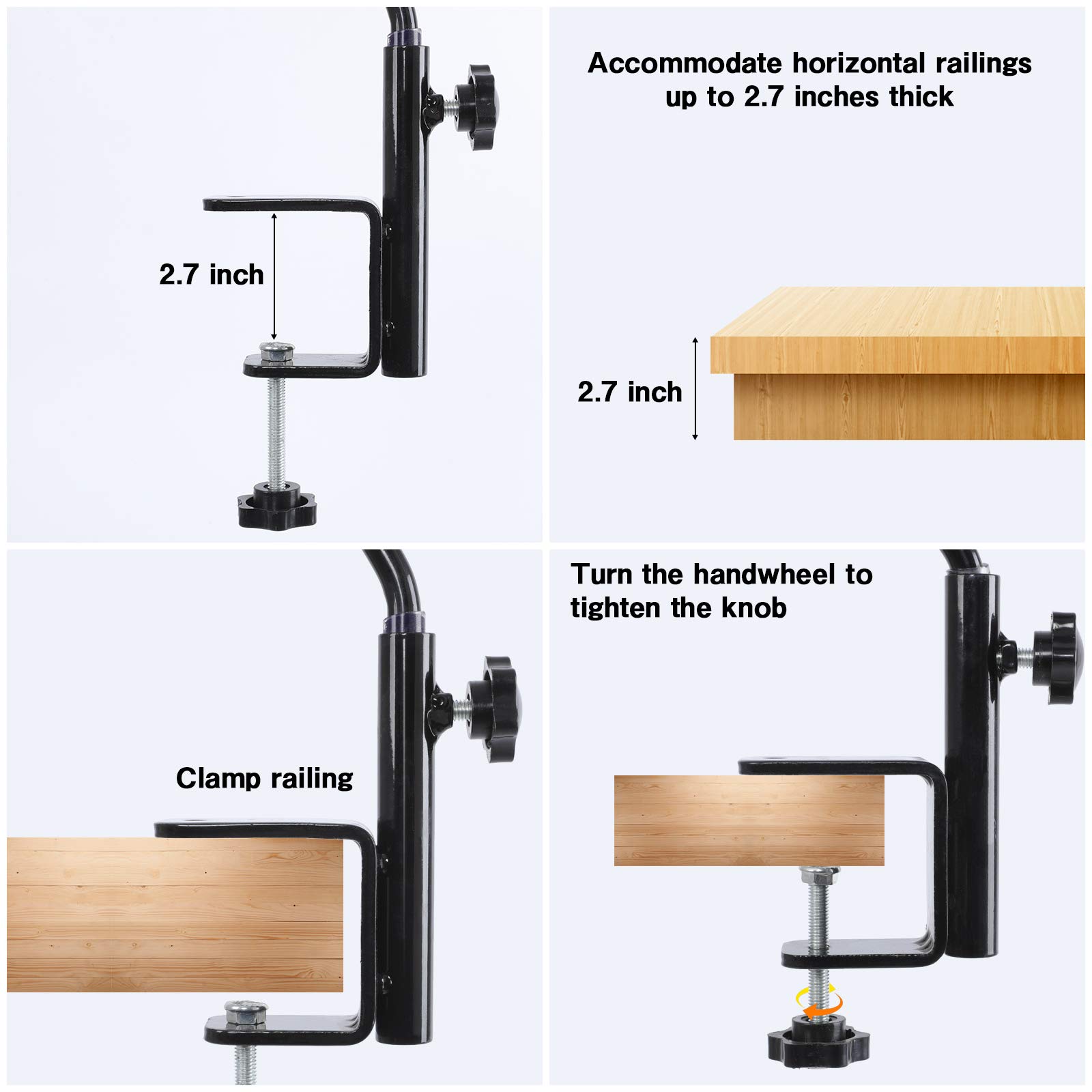 Gtongoko ?New Version? Heavy Duty Deck Hook 31 Inch,Adjustable Deck ...