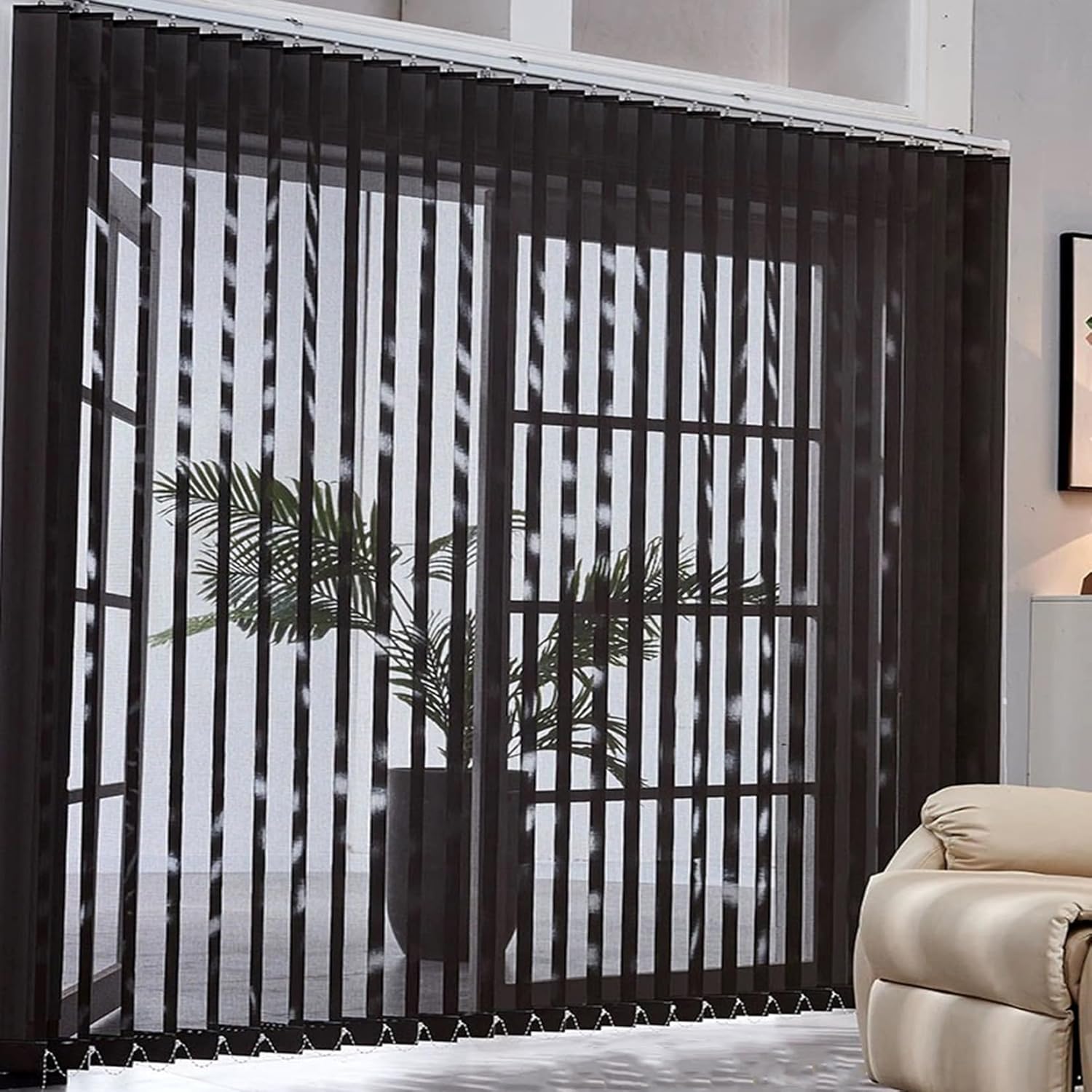 Blackout Vertical Blinds for Windows and Doors Opaco s Lamas Verticales ...