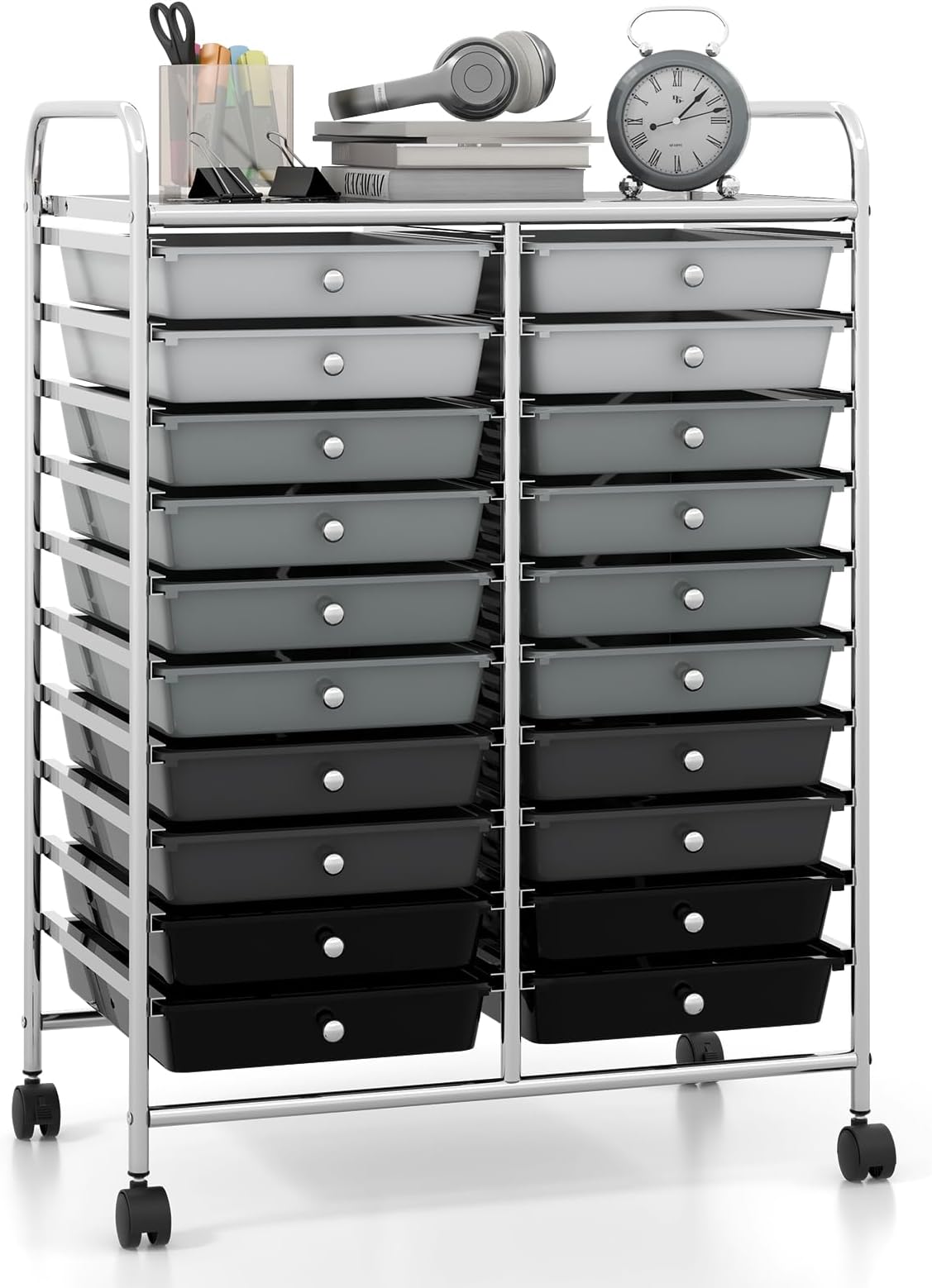 Amazon.com : Giantex 20 Drawers Rolling Cart, Mobile Storage Drawer ...