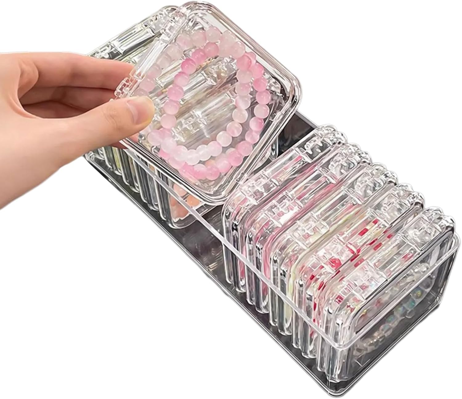 Amazon.com: YANIYA Clear Acrylic Bracelet Storage Box Convenient ...