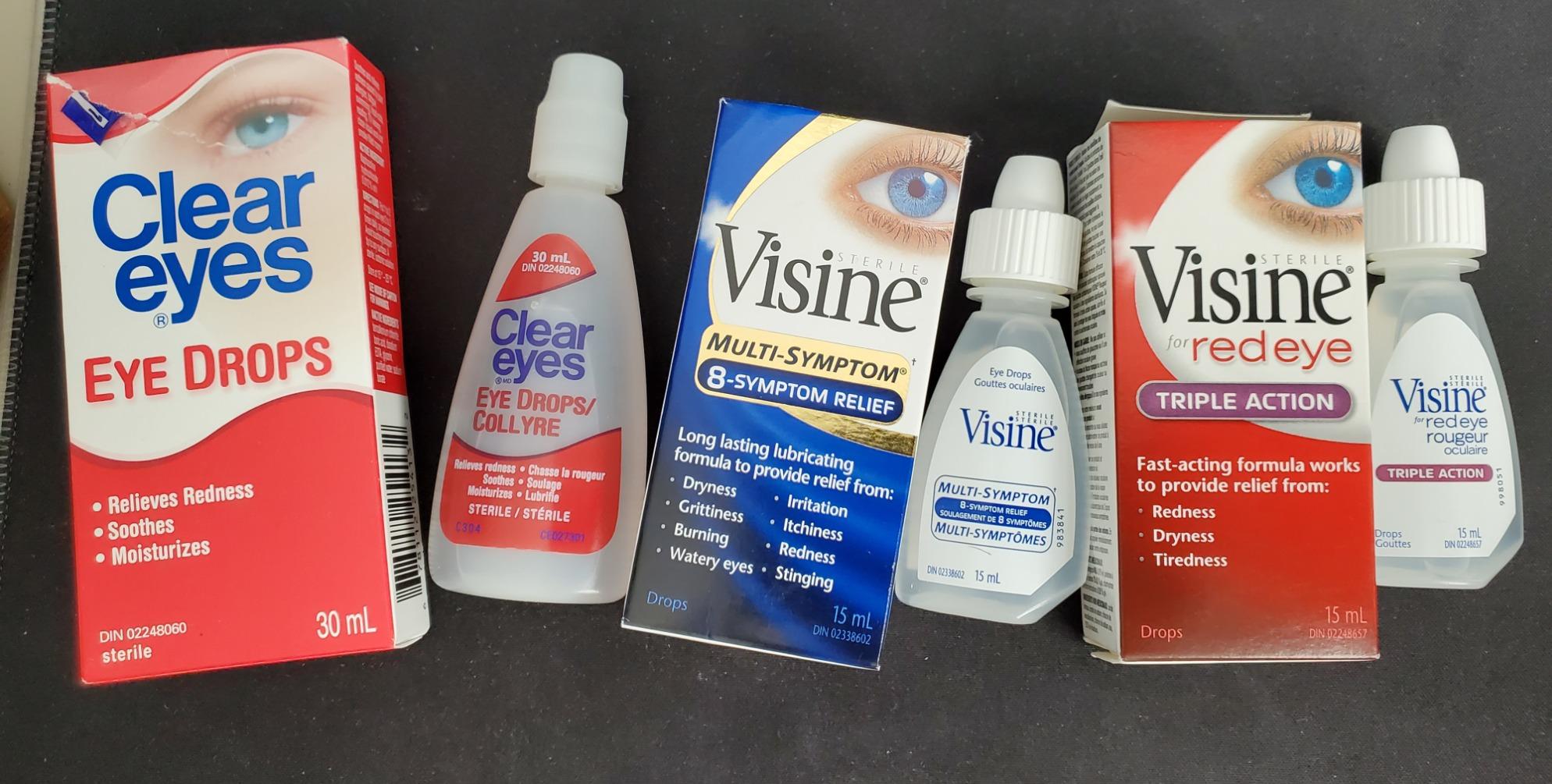 Visine Visine Multi Symptom 8 Symptom, count, 15 ml (Pack of 1 ...
