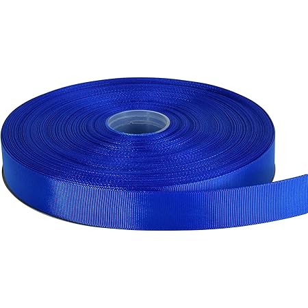 Amazon.com: TONIFUL 100yds 1 Inch Grosgrain Ribbon Royal Blue Solid ...