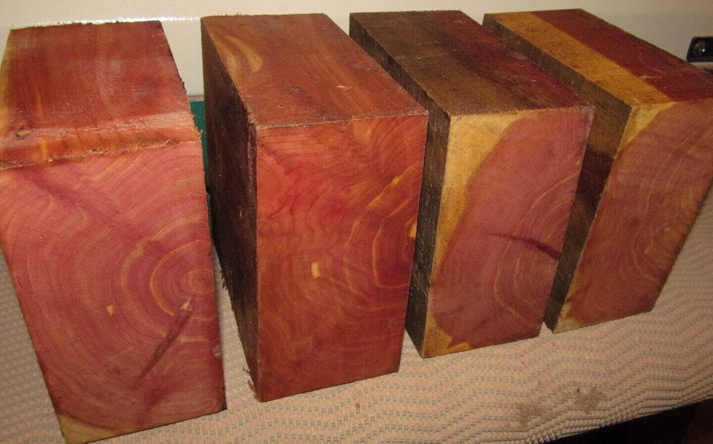 Amazon.com : for Four Eastern RED Cedar Bowl Blanks Lumber Lathe Wood ...