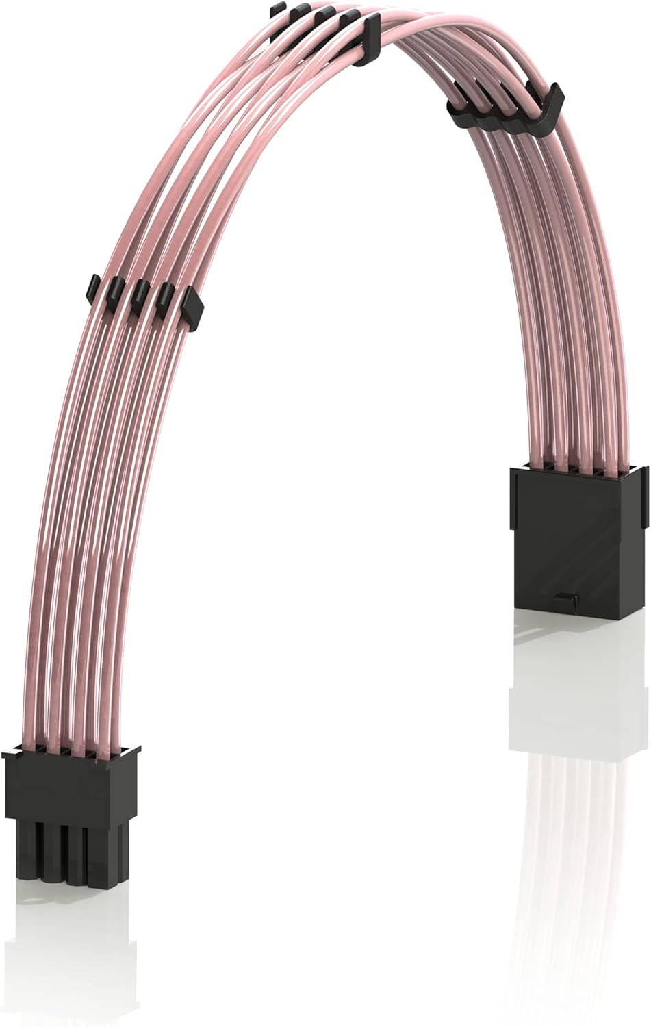 LINKUP – 30cm 8 Pin (6+2) GPU PSU Cable Extension 18AWG Oxygen Free ...