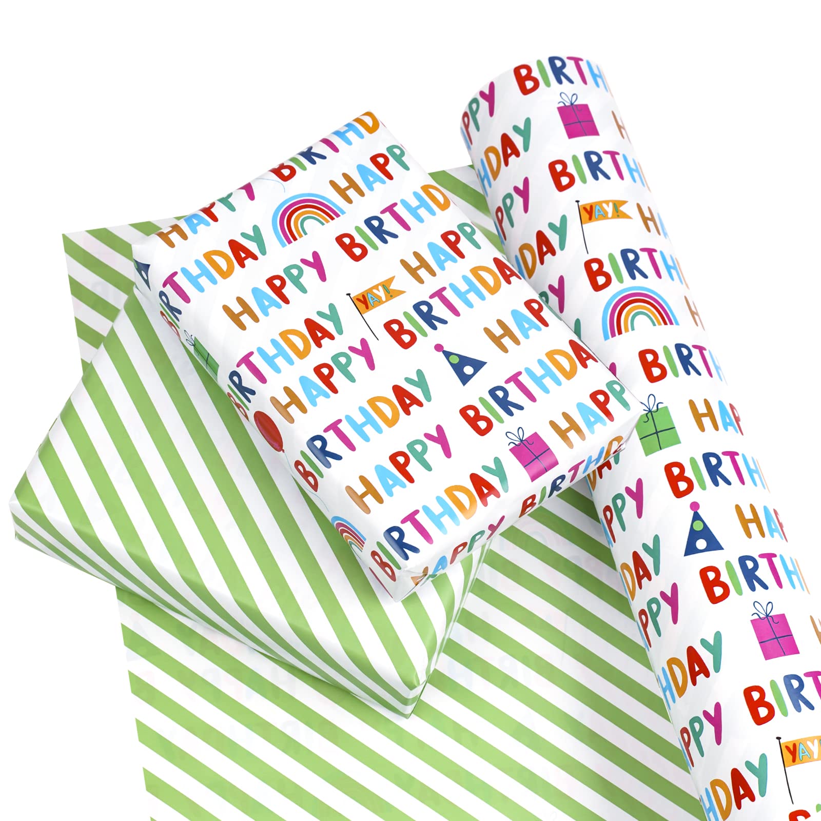 Snapklik.com : WRAPAHOLIC 30 Inch Jumbo Reversible Birthday Wrapping ...