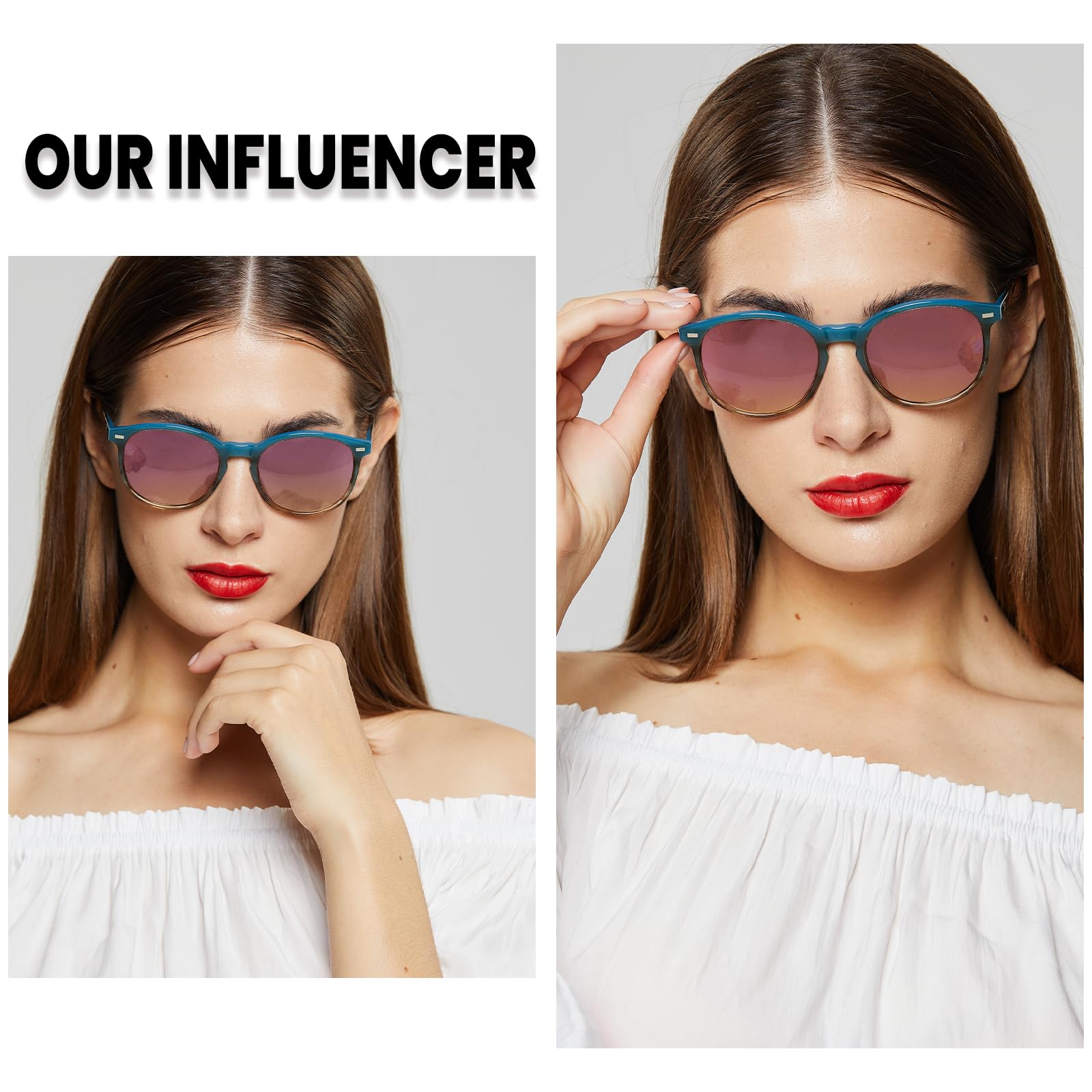 Snapklik.com : Polarized Sunglasses For Women Retro Round Womens ...