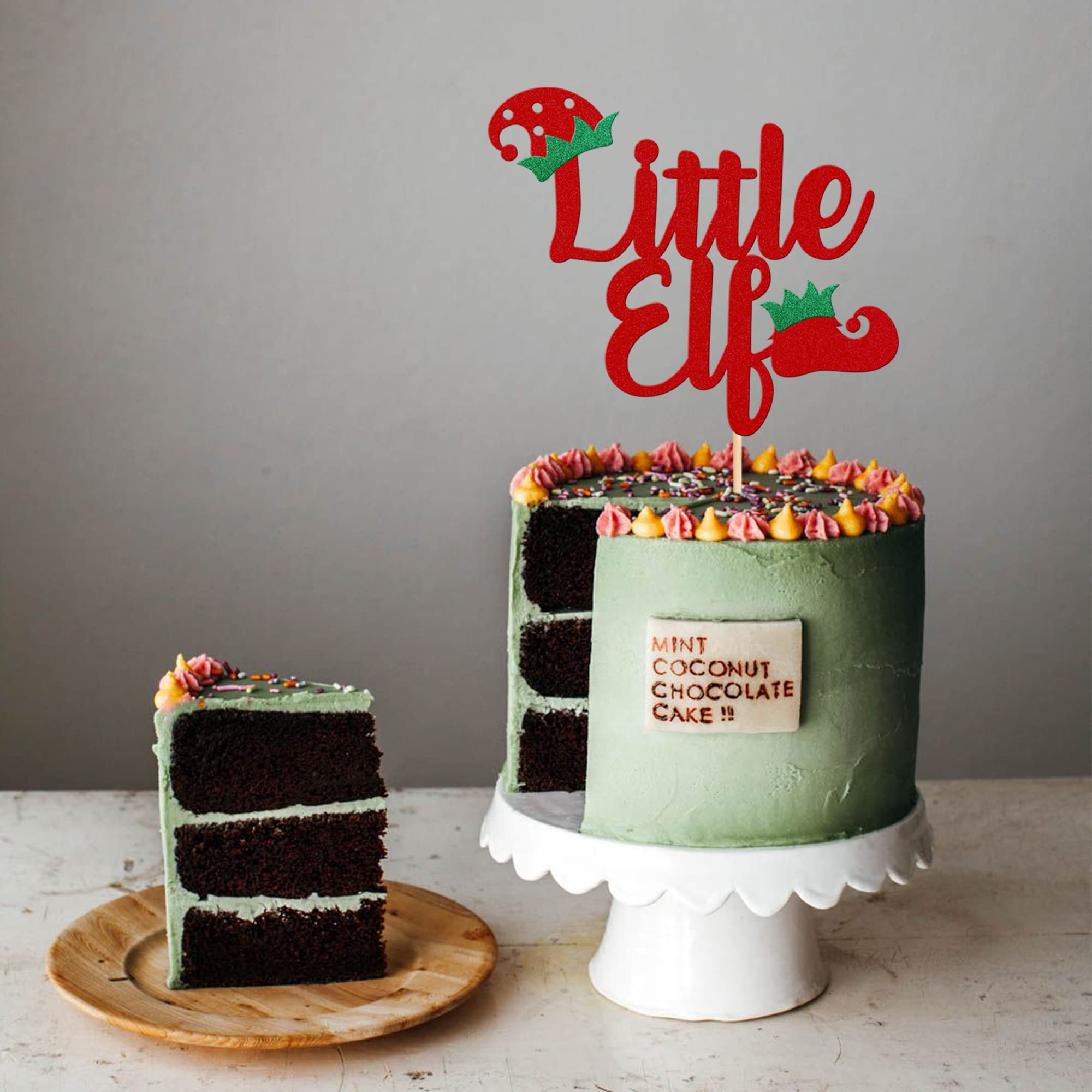 Snapklik.com : 1 PCS Little Elf Cake Topper Glitter Baby Shower ...