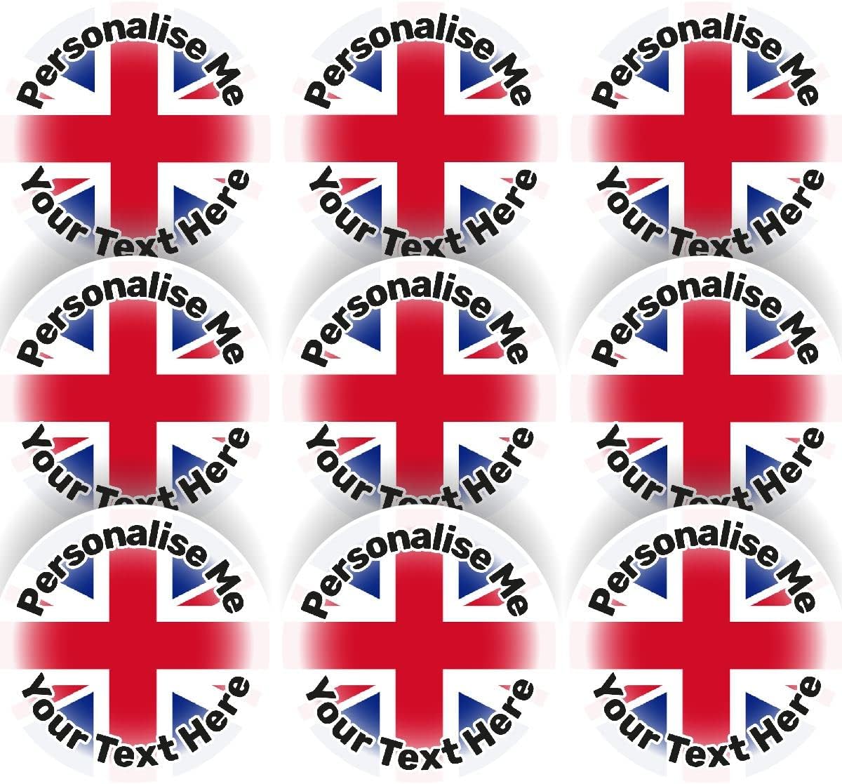 144 Personalised Union Jack 30mm Reward Stickers for School Teachers ...