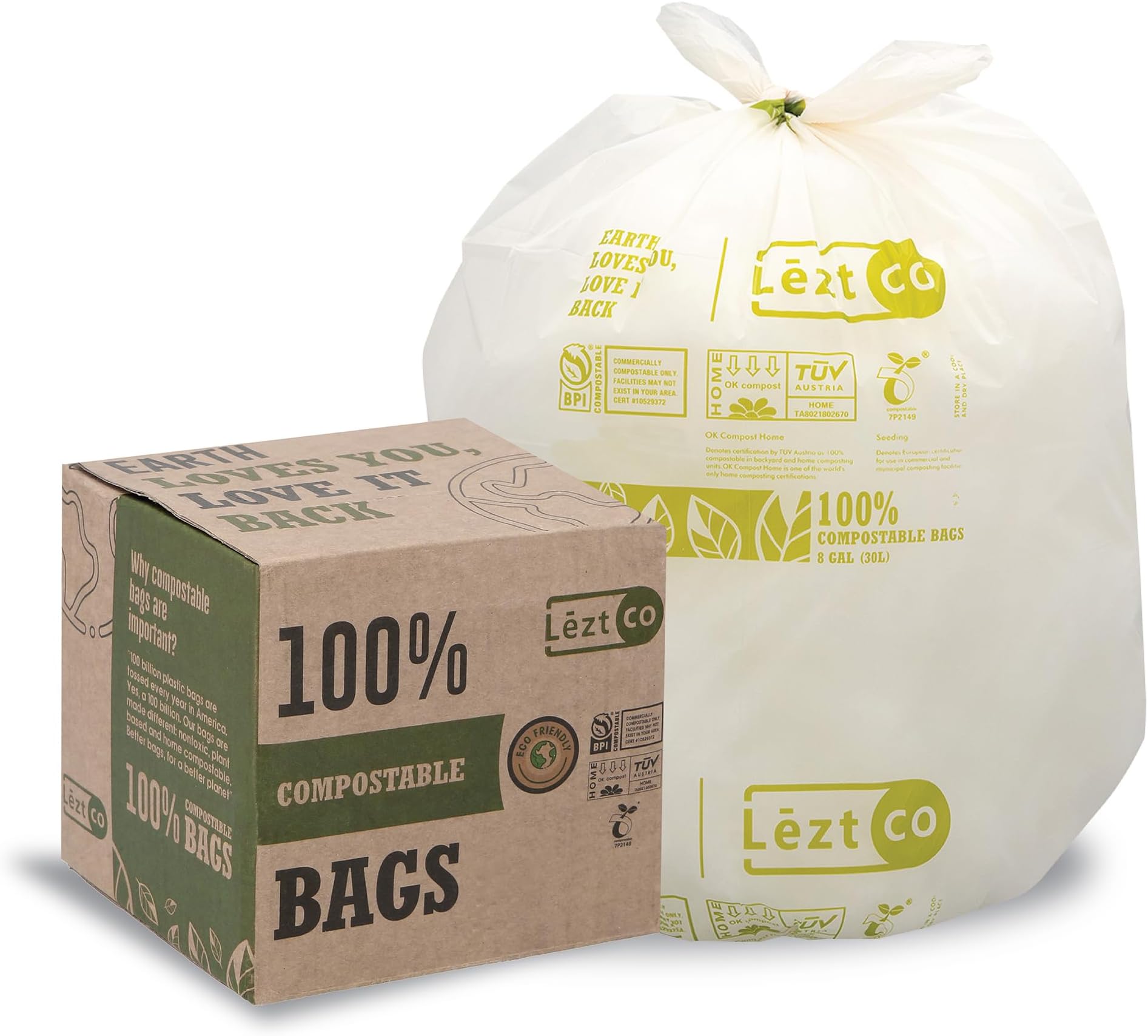 Amazon.com: Primode Compostable Trash Bags 13 Gallon | 30 Count Tall ...