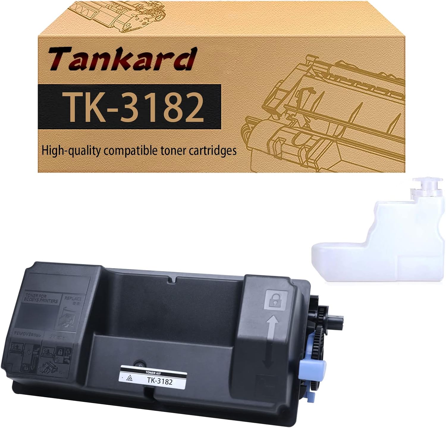 Amazon.com: Tankard Compatible Toner Cartridge TK-3182 TK3182 ...