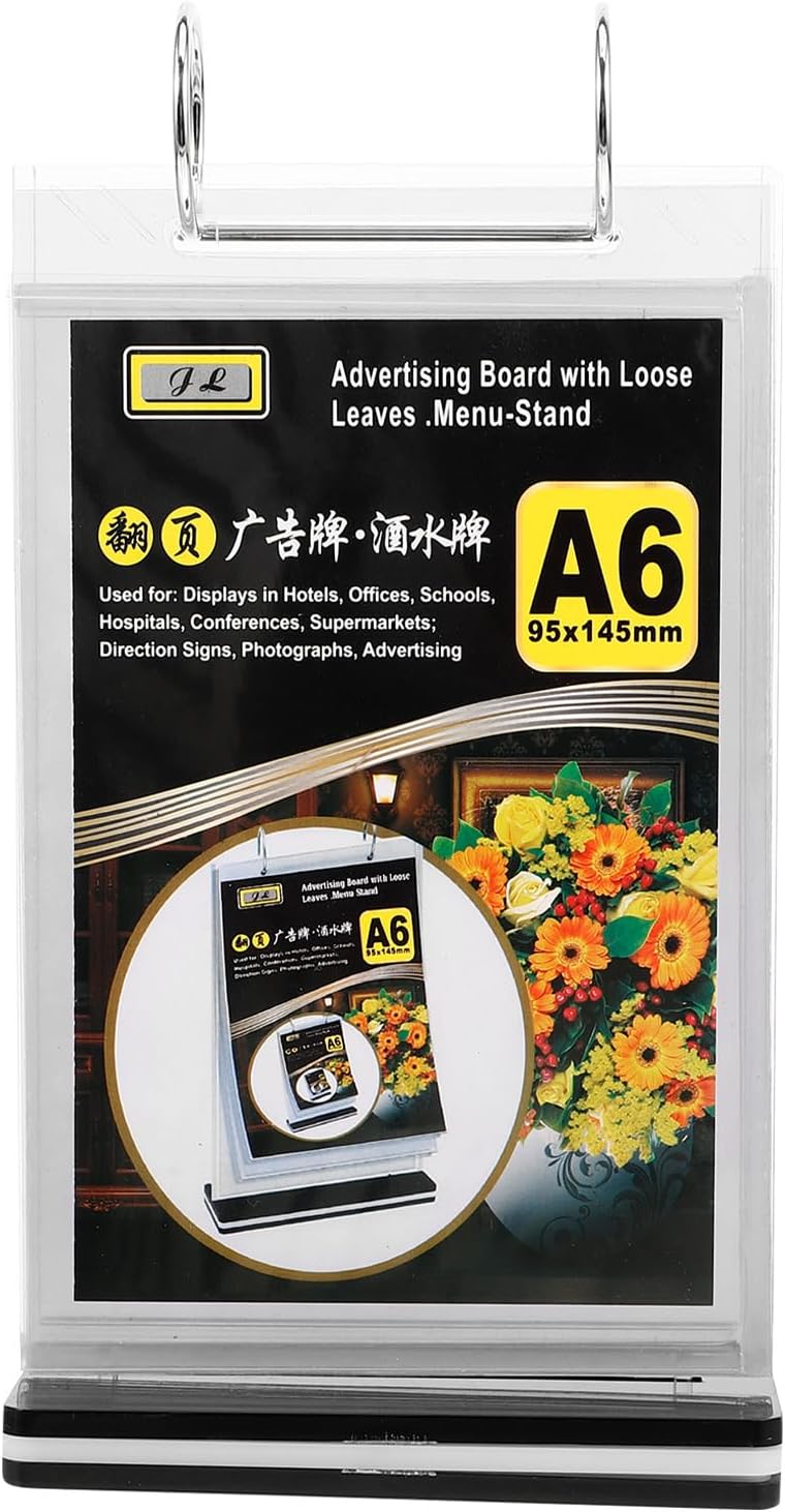 Amazon.com: TEHAOLE Multi-Page Flip Acrylic Display Stand - T-Shaped 8 ...