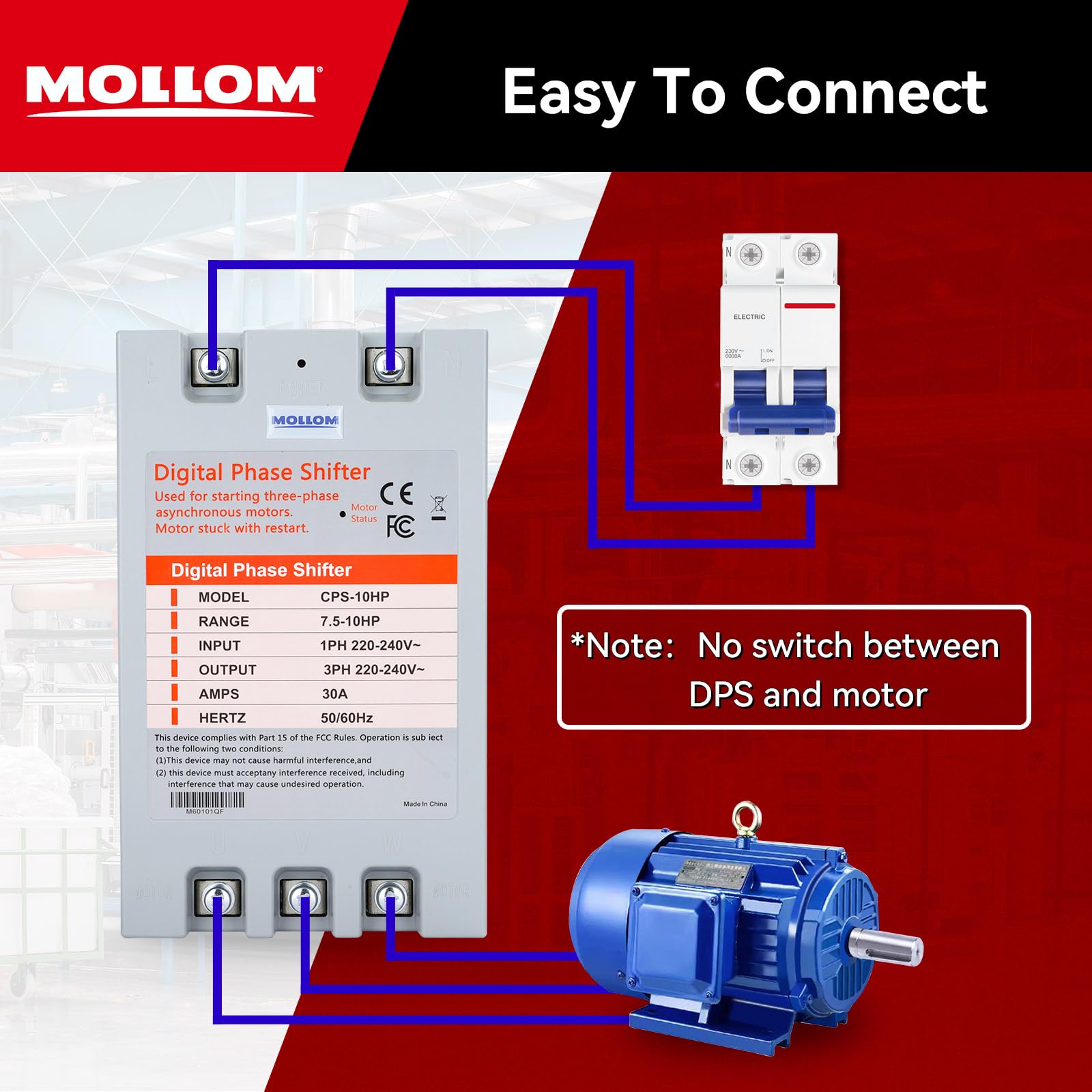 Snapklik.com : MOLLOM 3 Phase Converter, Digital Phase Shift 75KW 10HP ...